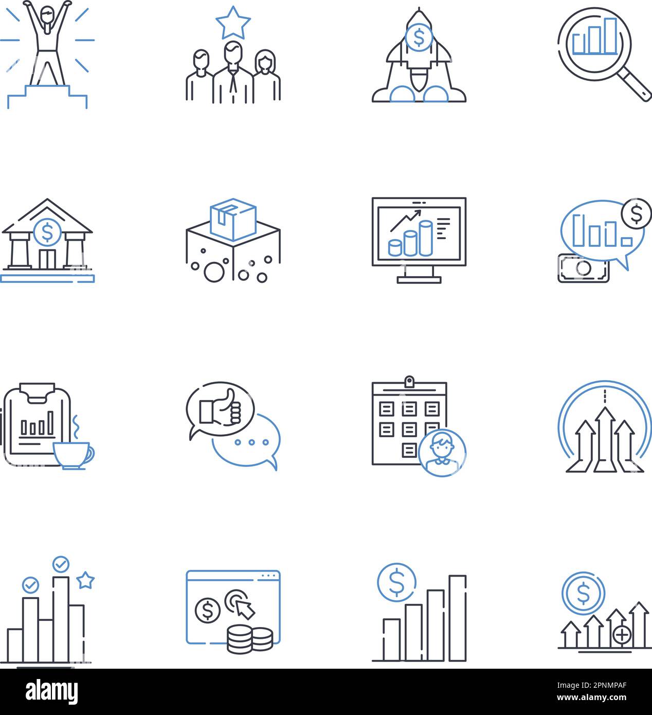 Potentiality line icons collection. Promise, Potential, Opportunity ...