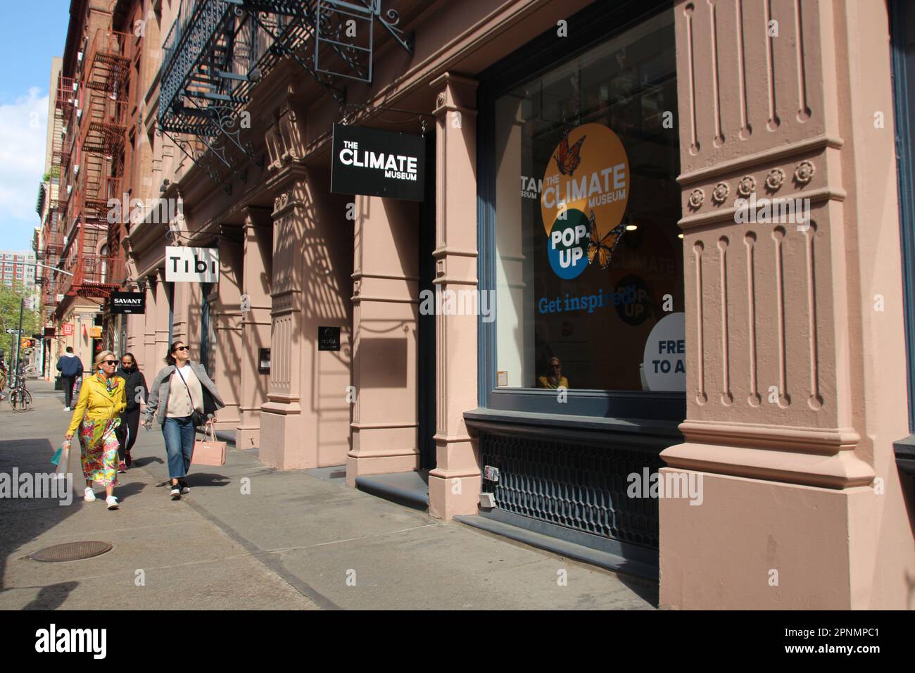 New York, USA. 18th Apr, 2023. Exterior view of the Climate Museum ...