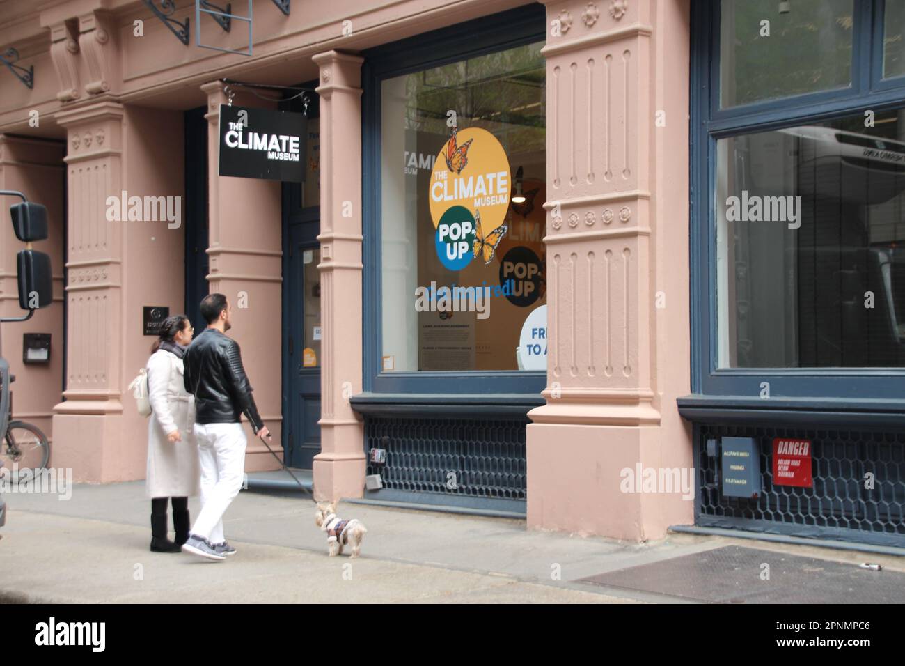 New York, USA. 18th Apr, 2023. Exterior view of the Climate Museum ...