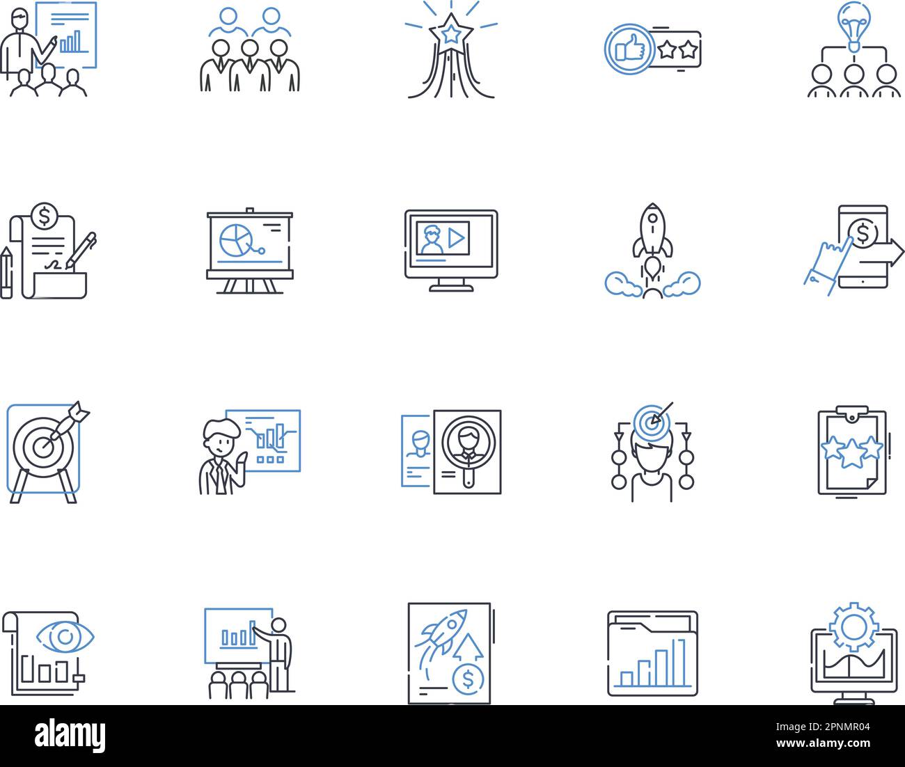 Budget preparation line icons collection. Forecasting, Analysis ... Budget preparation line icons collection. Forecasting, Analysis ...