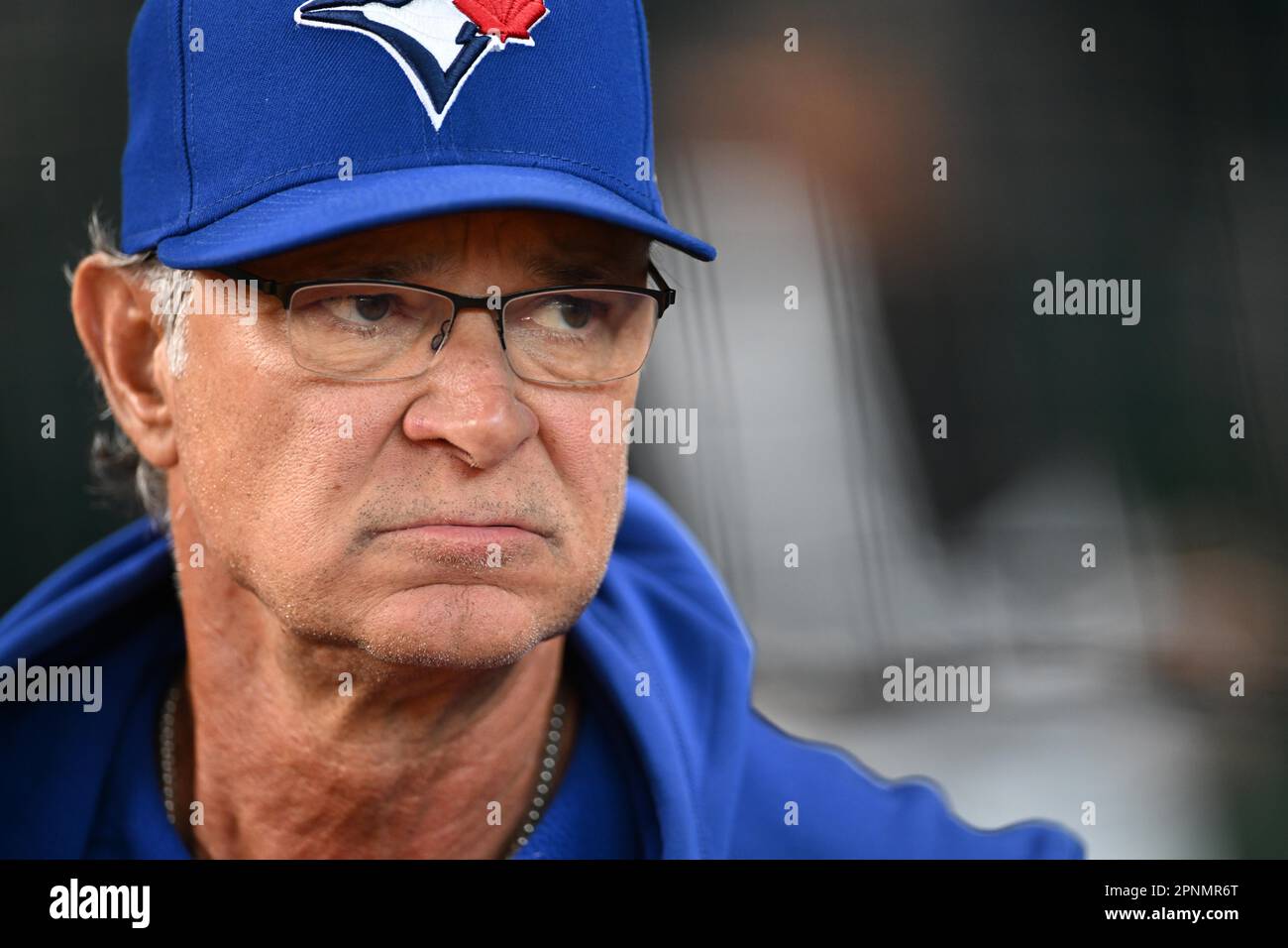 Toronto Blue Jays bench coach Don Mattingly (23) before the MLB game ...