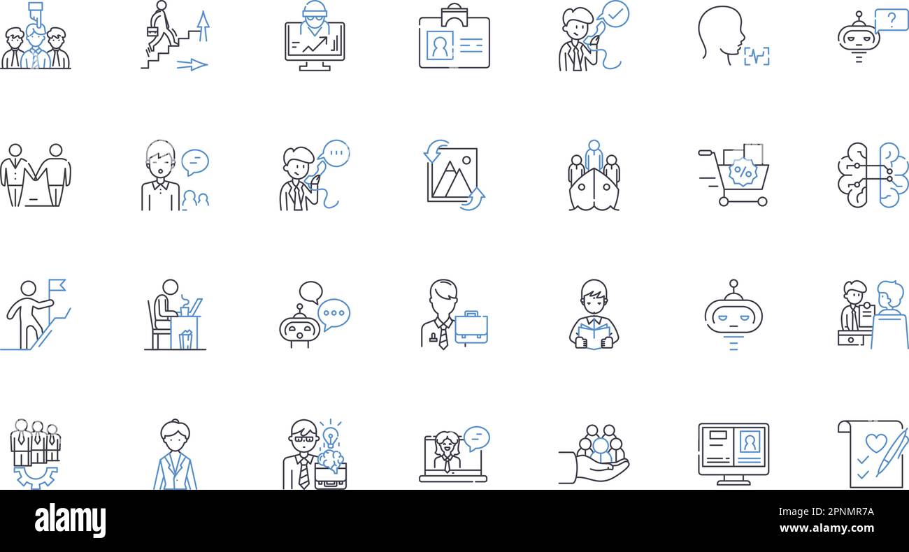 Counseling line icons collection. Support, Guidance, Comfort, Empathy ...
