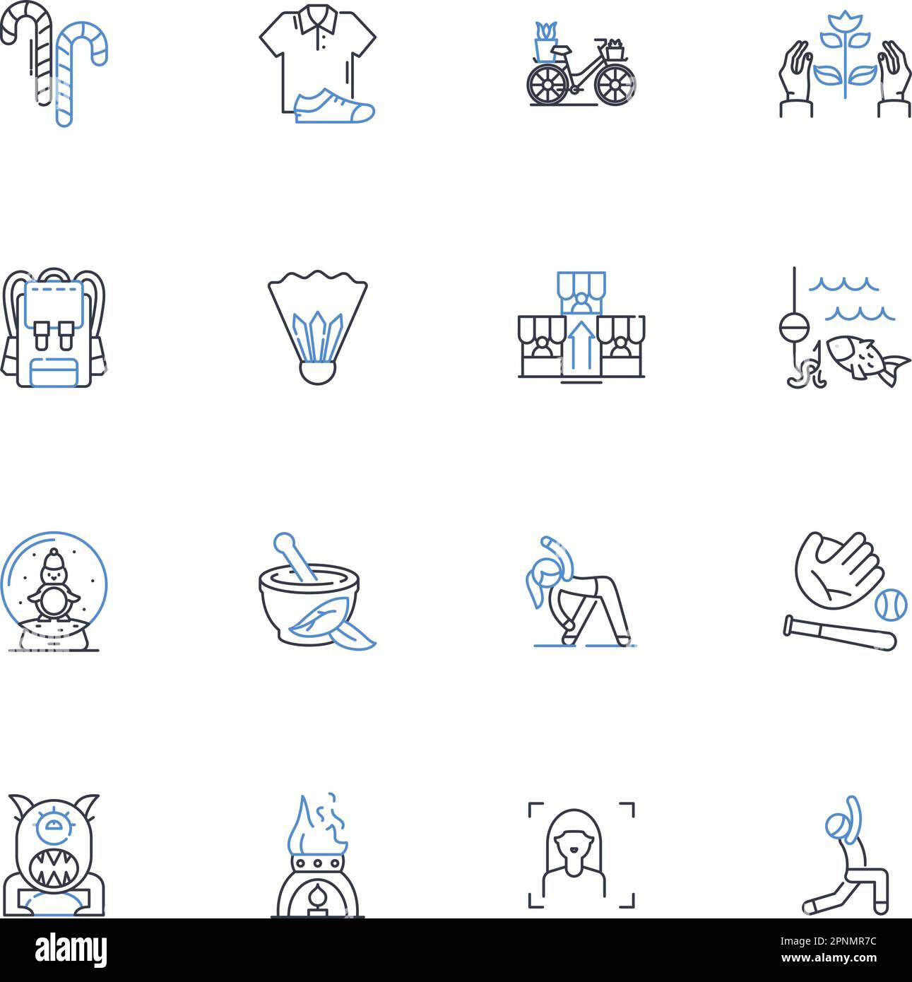 Thrilling lifestyle line icons collection. Adrenaline, Action-packed ...