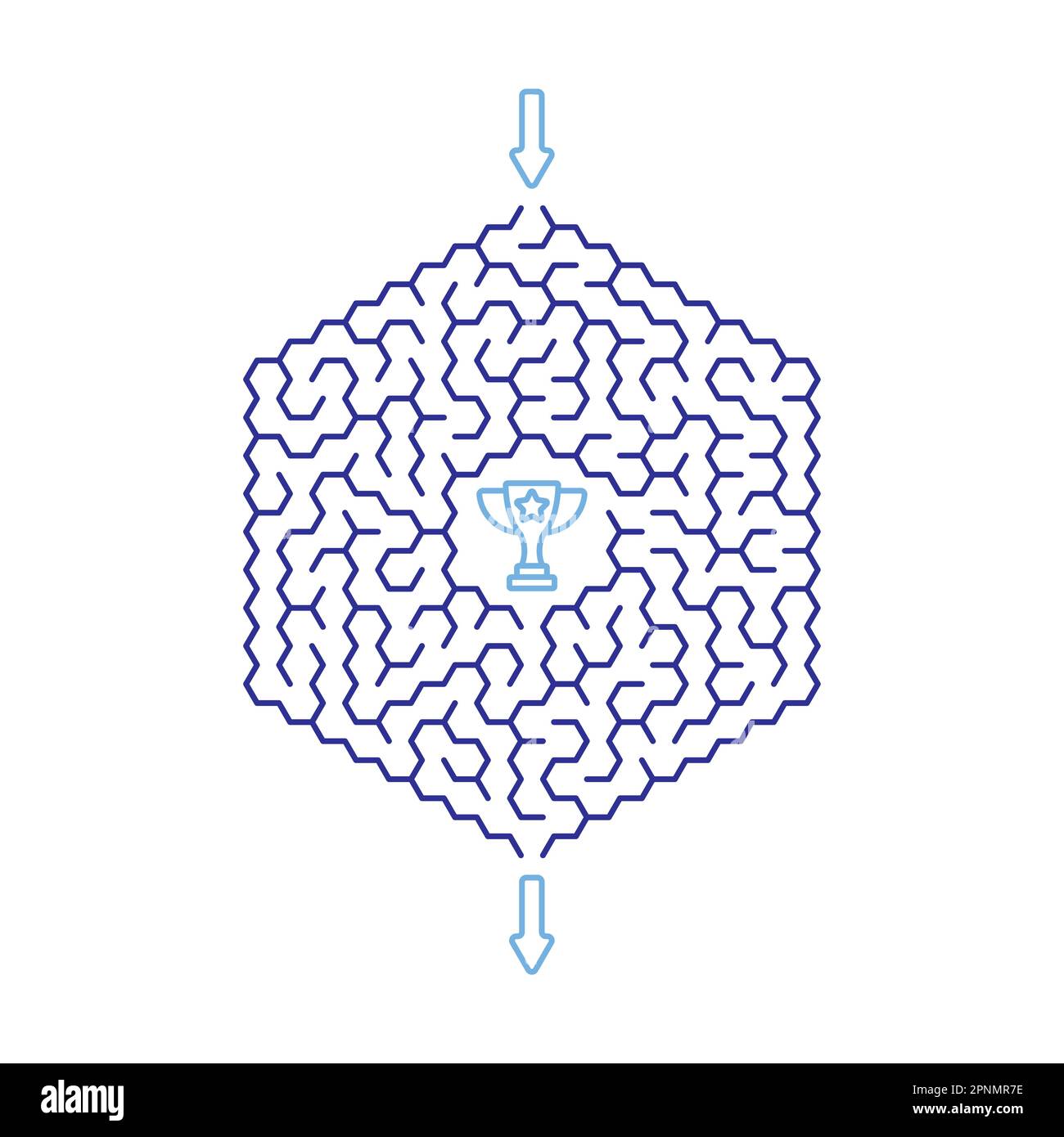 Children game. Honeycomb maze, labyrinth with different difficulty ...