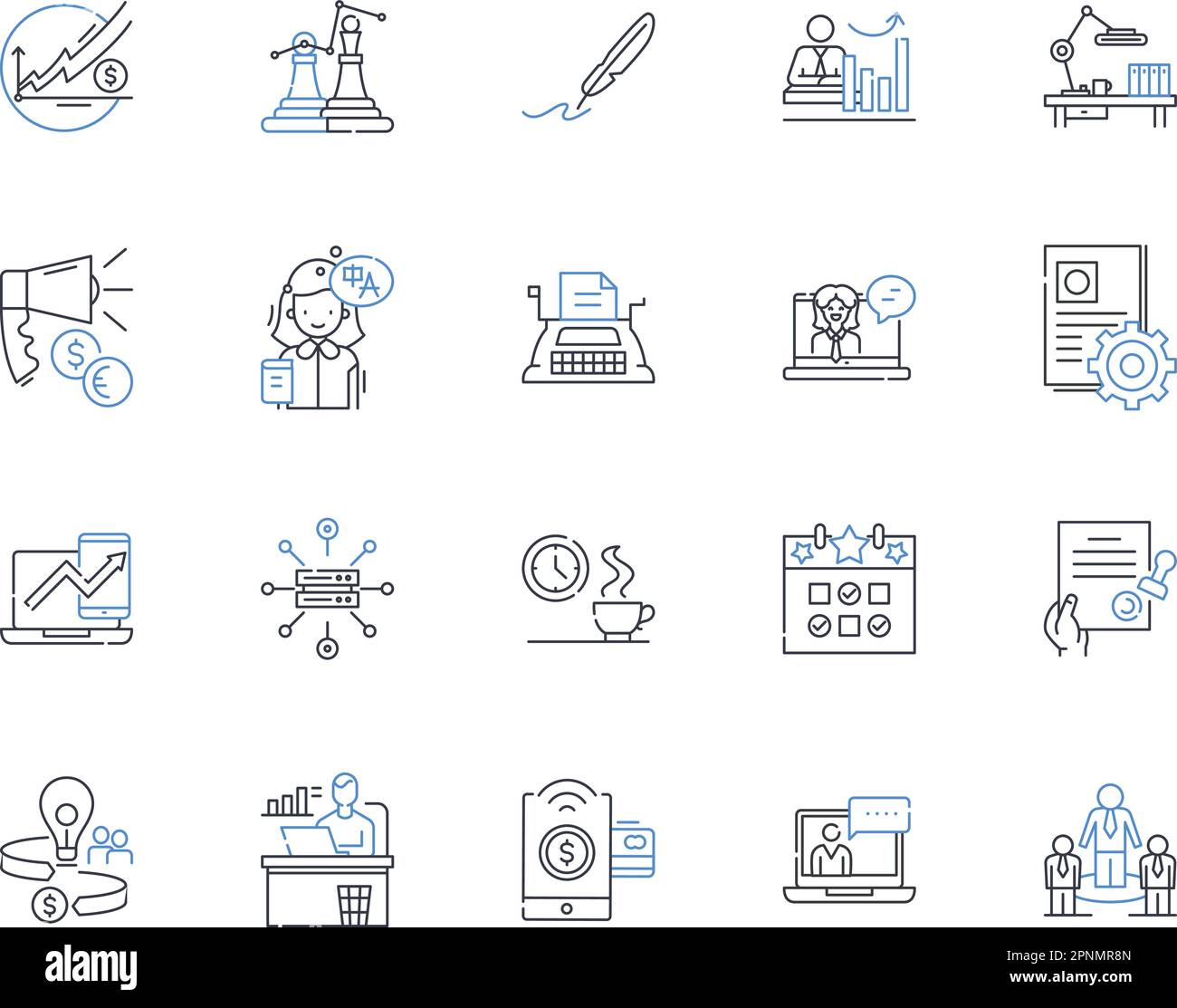 Collection debut line icons collection. Launch, Unveiling, Premiere ...