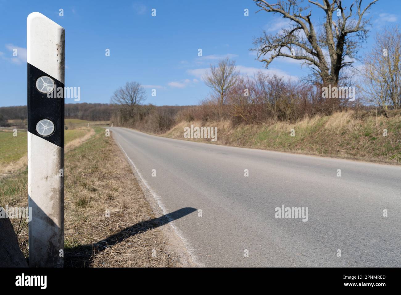Distance marker on road hi-res stock photography and images - Alamy