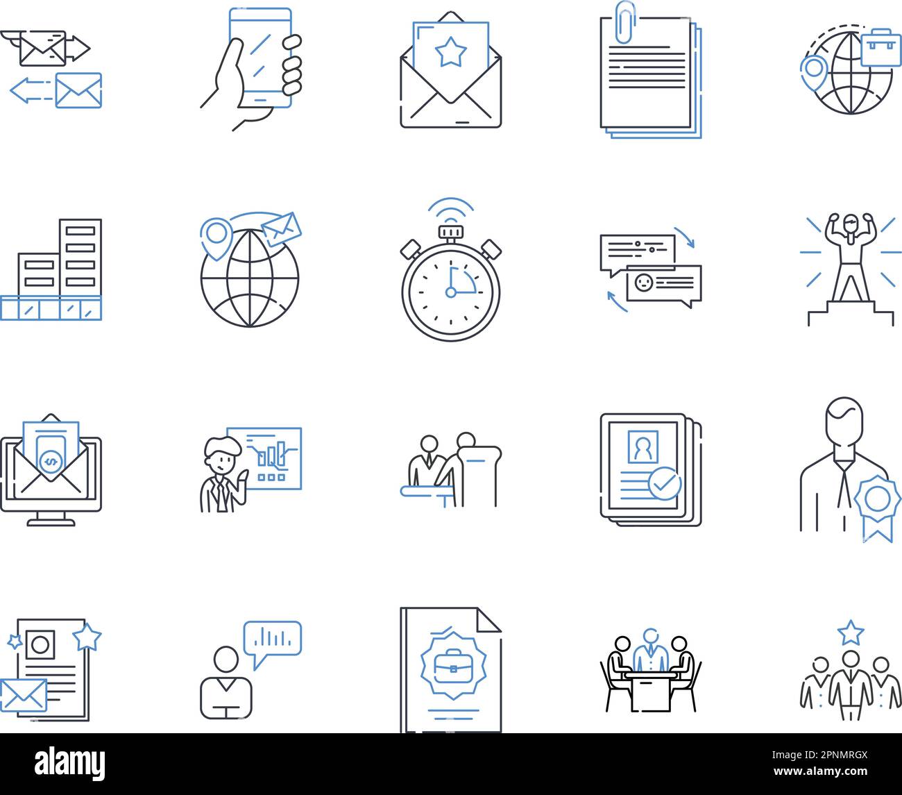 Customer interviews line icons collection. Insights, Feedback, Experience, Understanding ...