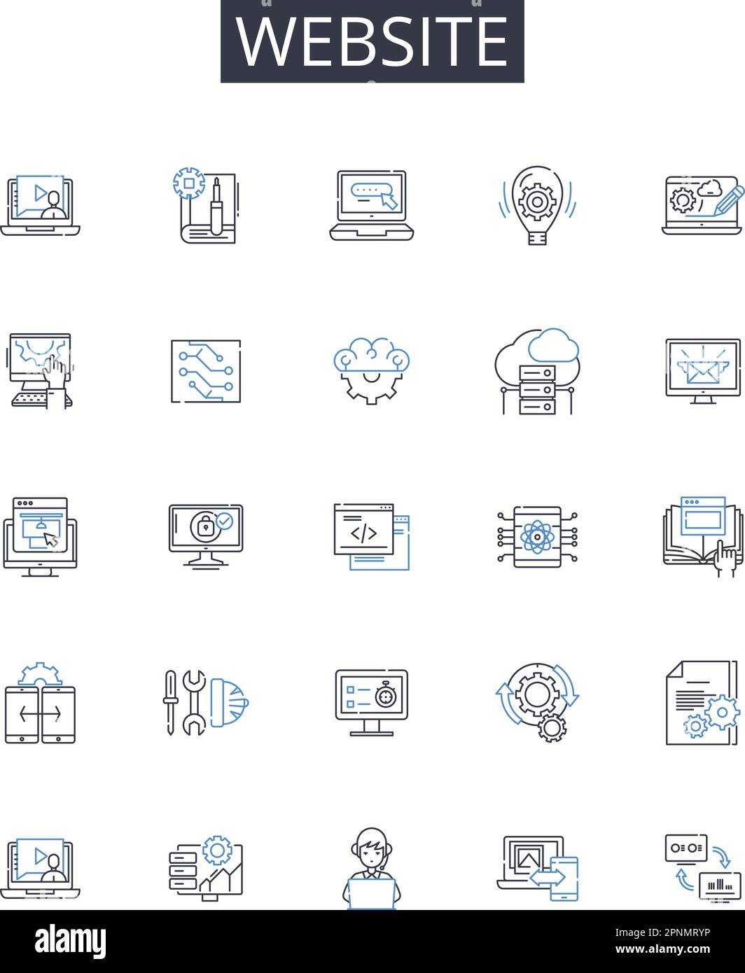 Website line icons collection. Home Page, Online Portal, Internet ... Website line icons collection. Home Page, Online Portal, Internet ...