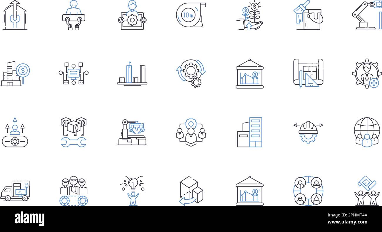 Consumer engagement line icons collection. Interaction, Involvement ...