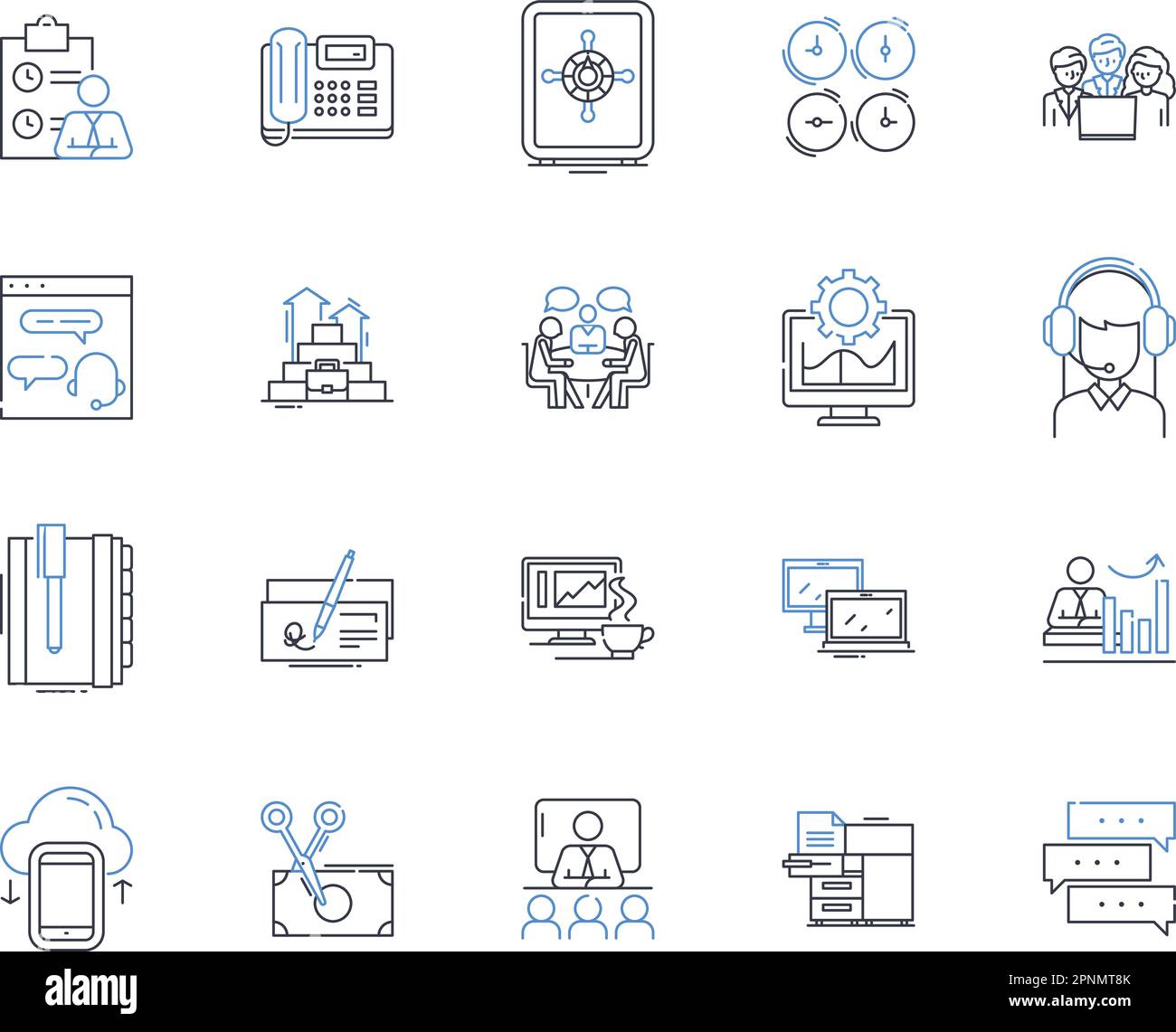 Association leadership line icons collection. Visionary, Strategic ... Association leadership line icons collection. Visionary, Strategic ...