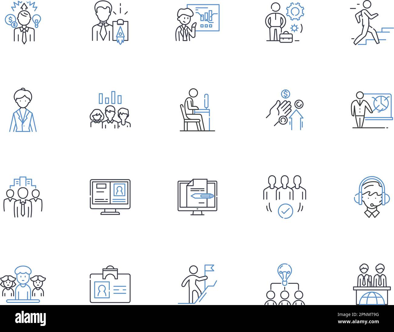 Self-realization line icons collection. Enlightenment, Insight ...