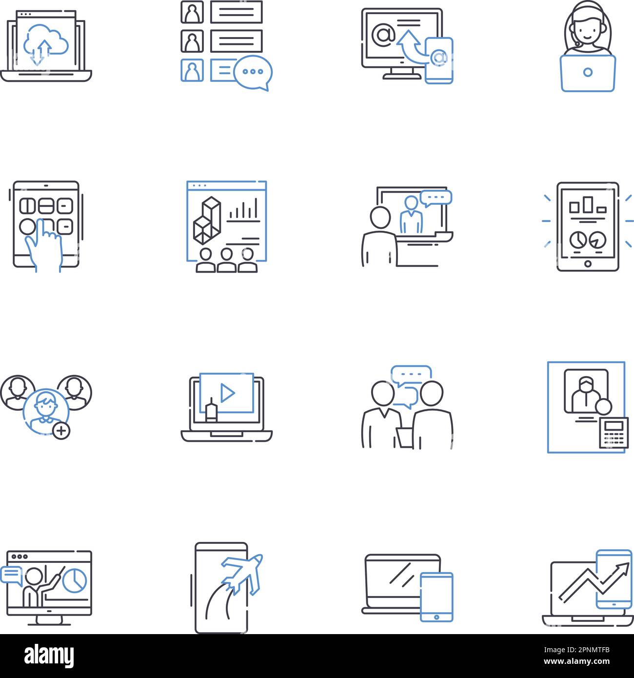 Conduct line icons collection. Manners, Behavior, Etiquette ...