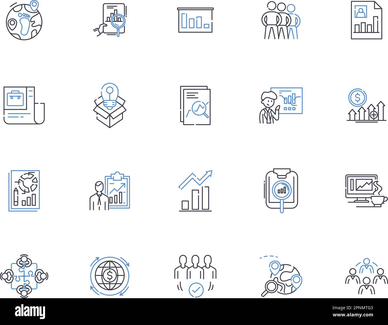 Refinement Line Icons Collection Polishing Improvement Elegance