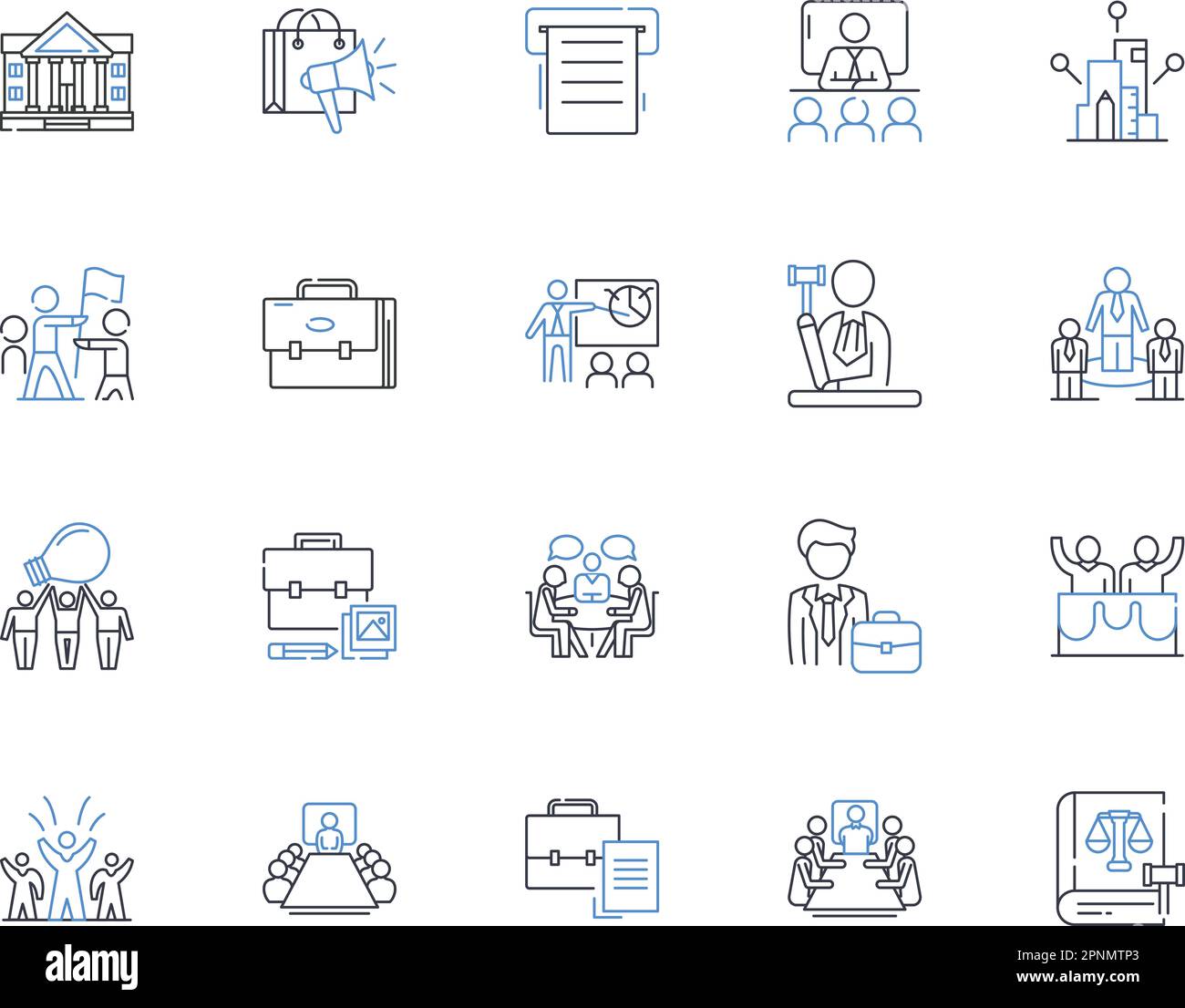 Commodity Trading Line Icons Collection Futures Commodities