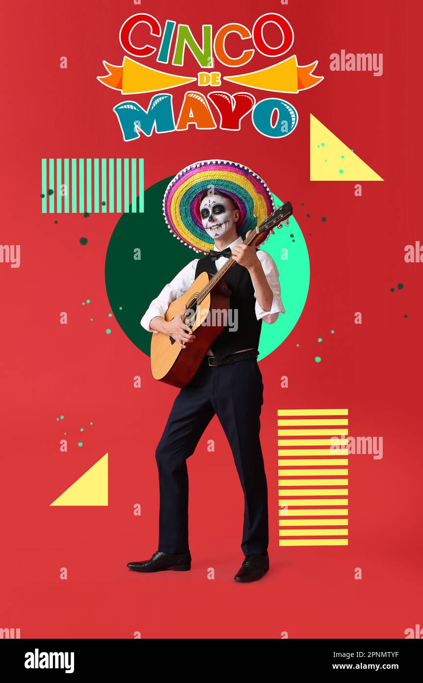 Banner for Cinco De Mayo (Spanish for Fifth of May) with man playing ...
