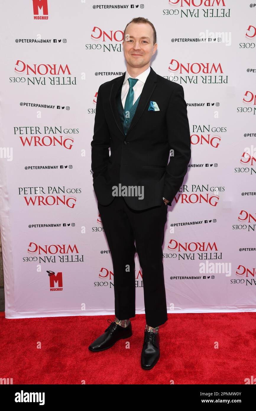 New York, USA. 19th Apr, 2023. Greg Tannahill attends "Peter Pan Goes ...