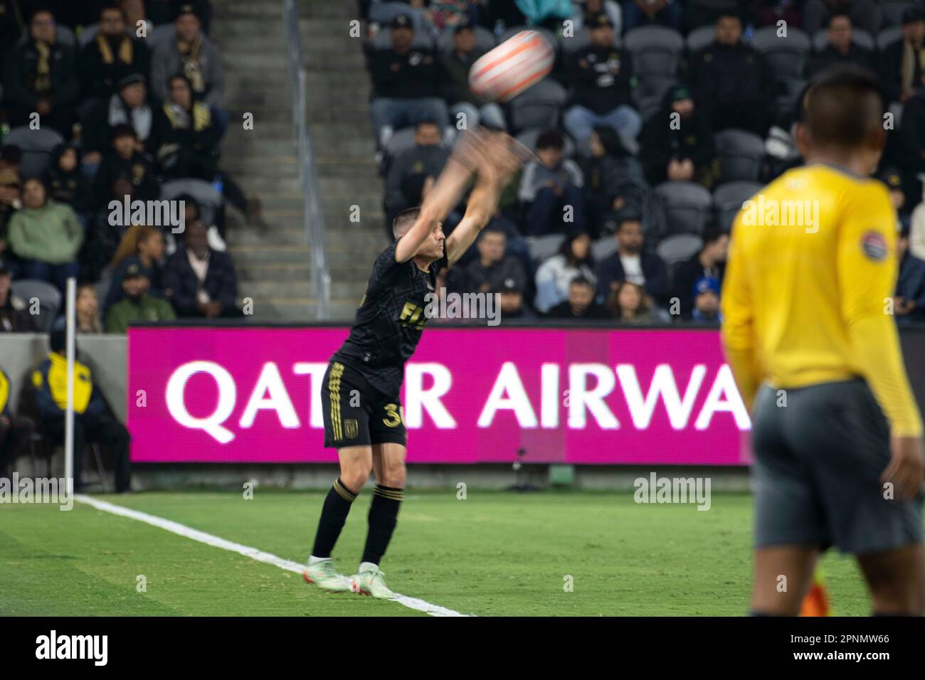 Los Angeles, United States. 11th Apr, 2023. Sergi Palencia of LAFC in ...