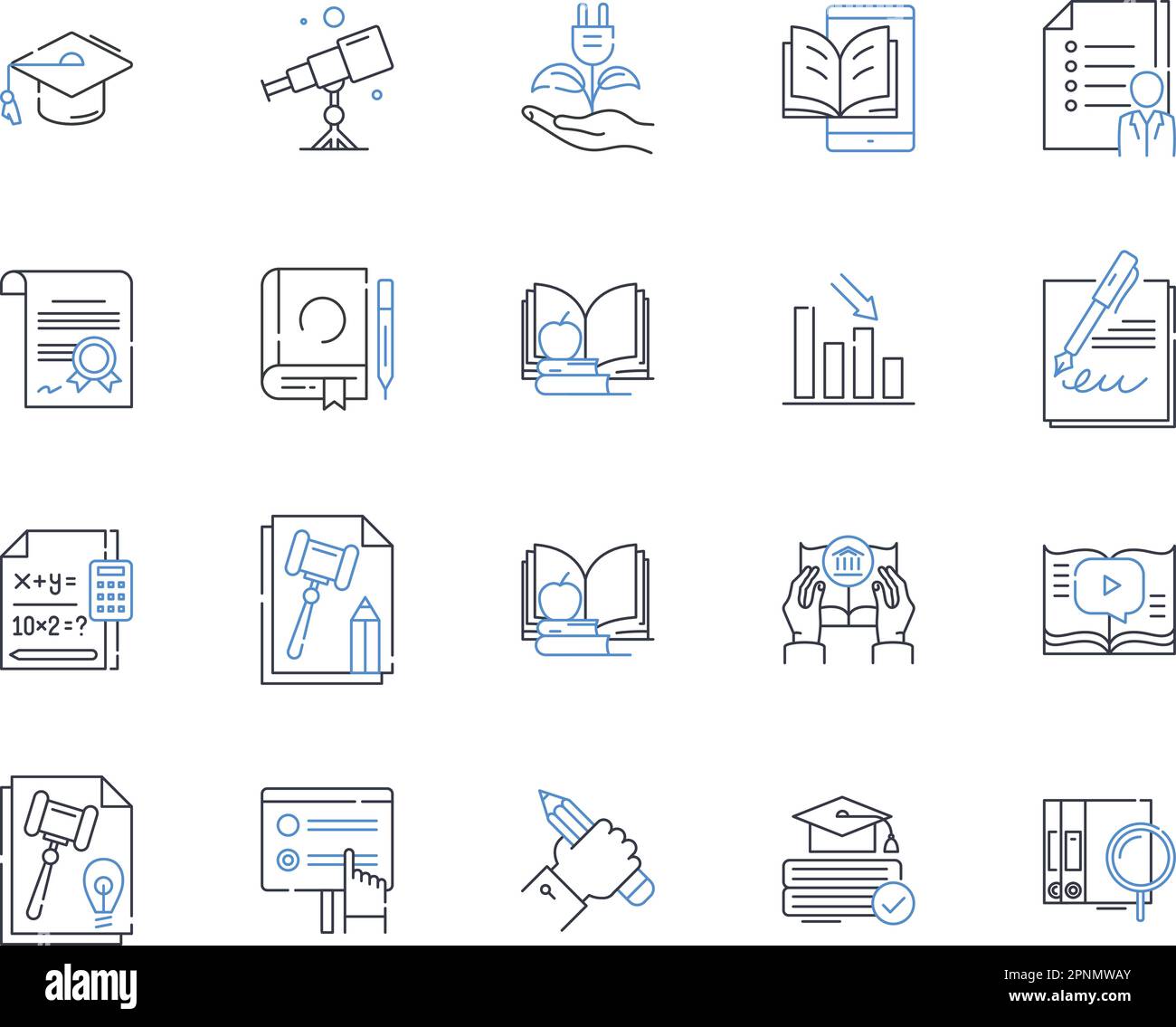 Systems Engineering Line Icons Collection Integration Optimization Analysis Modeling Design