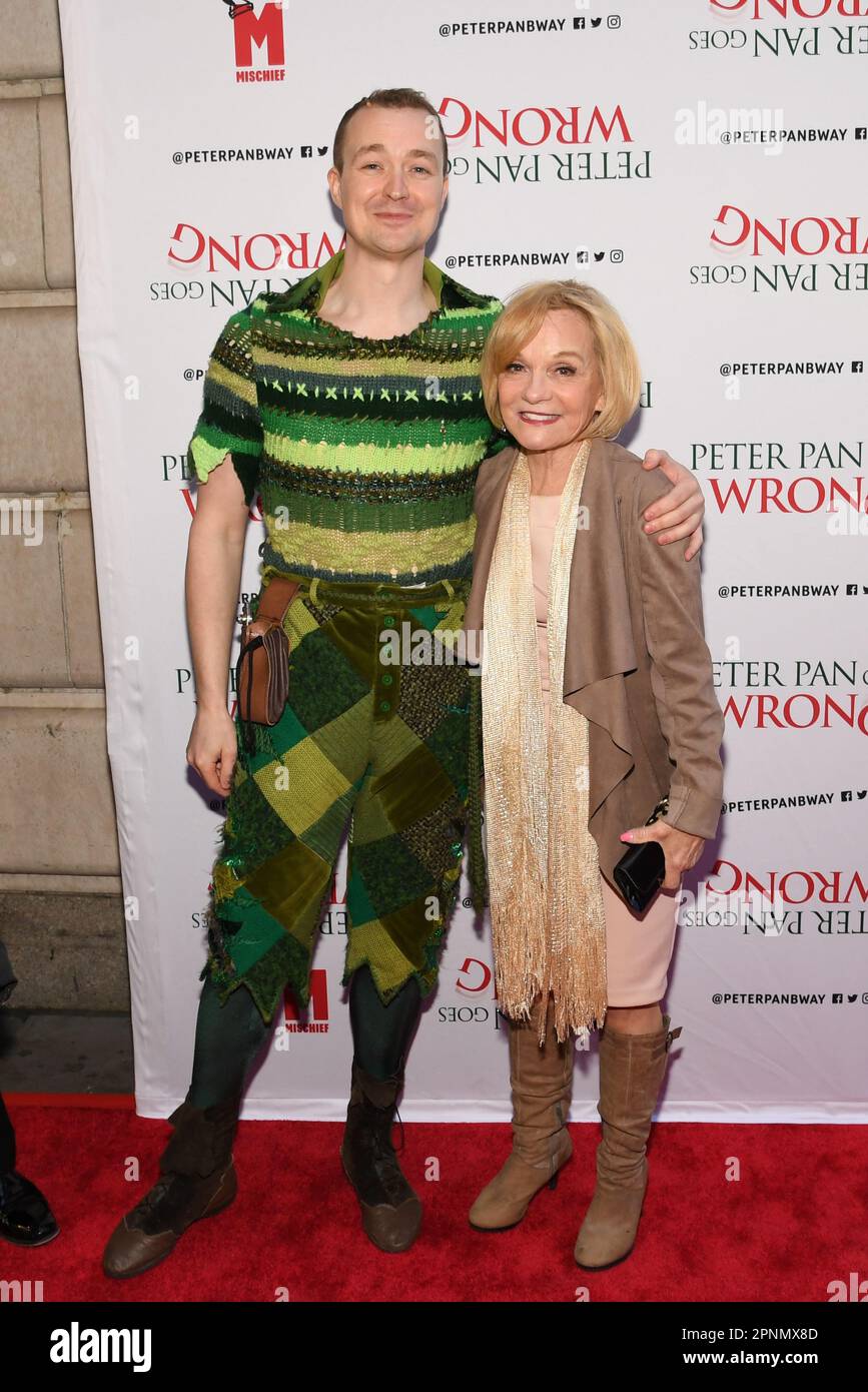 New York, USA. 19th Apr, 2023. Greg Tannahill and Cathy Rigby attend ...