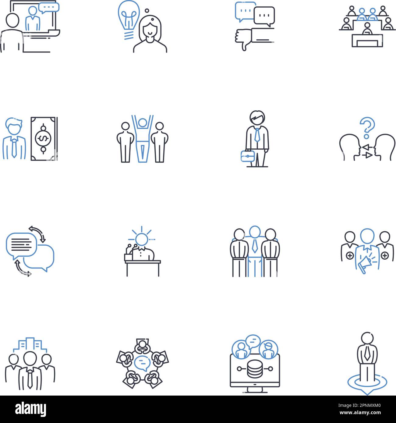 Empowering line icons collection. Strength, Courage, Inspiration ...