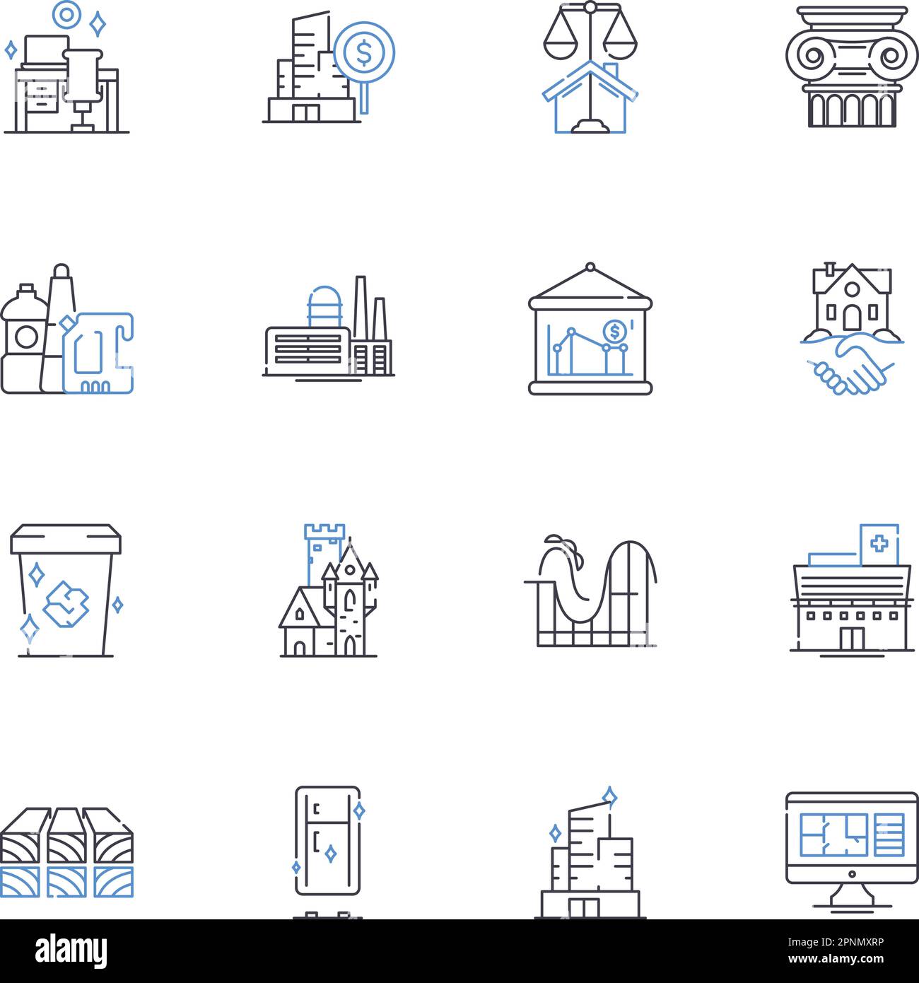Rental property line icons collection. Lease, Tenant, Landlord ...