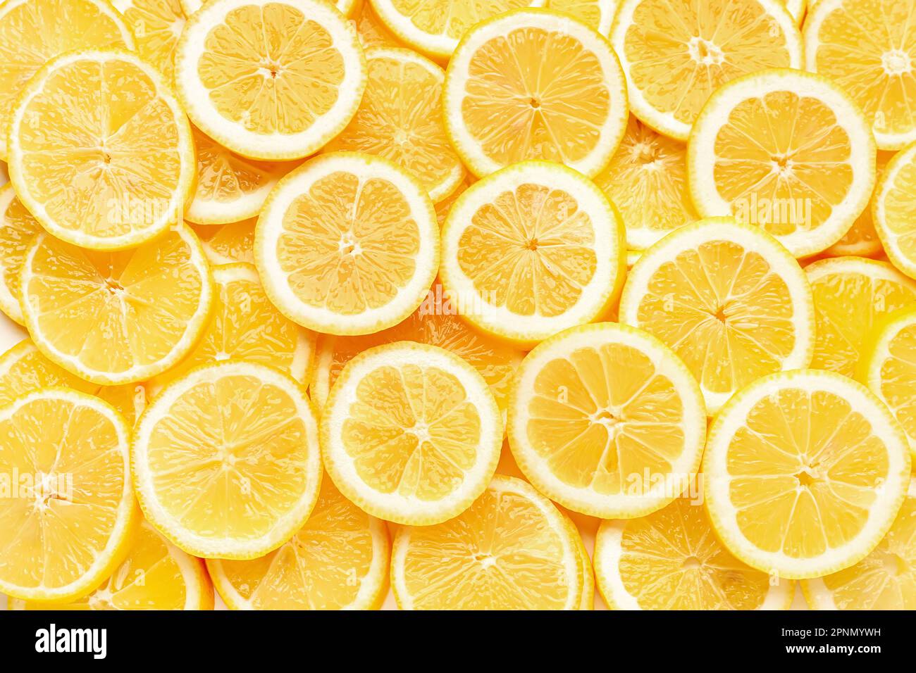 Texture of sliced lemons as background Stock Photo - Alamy