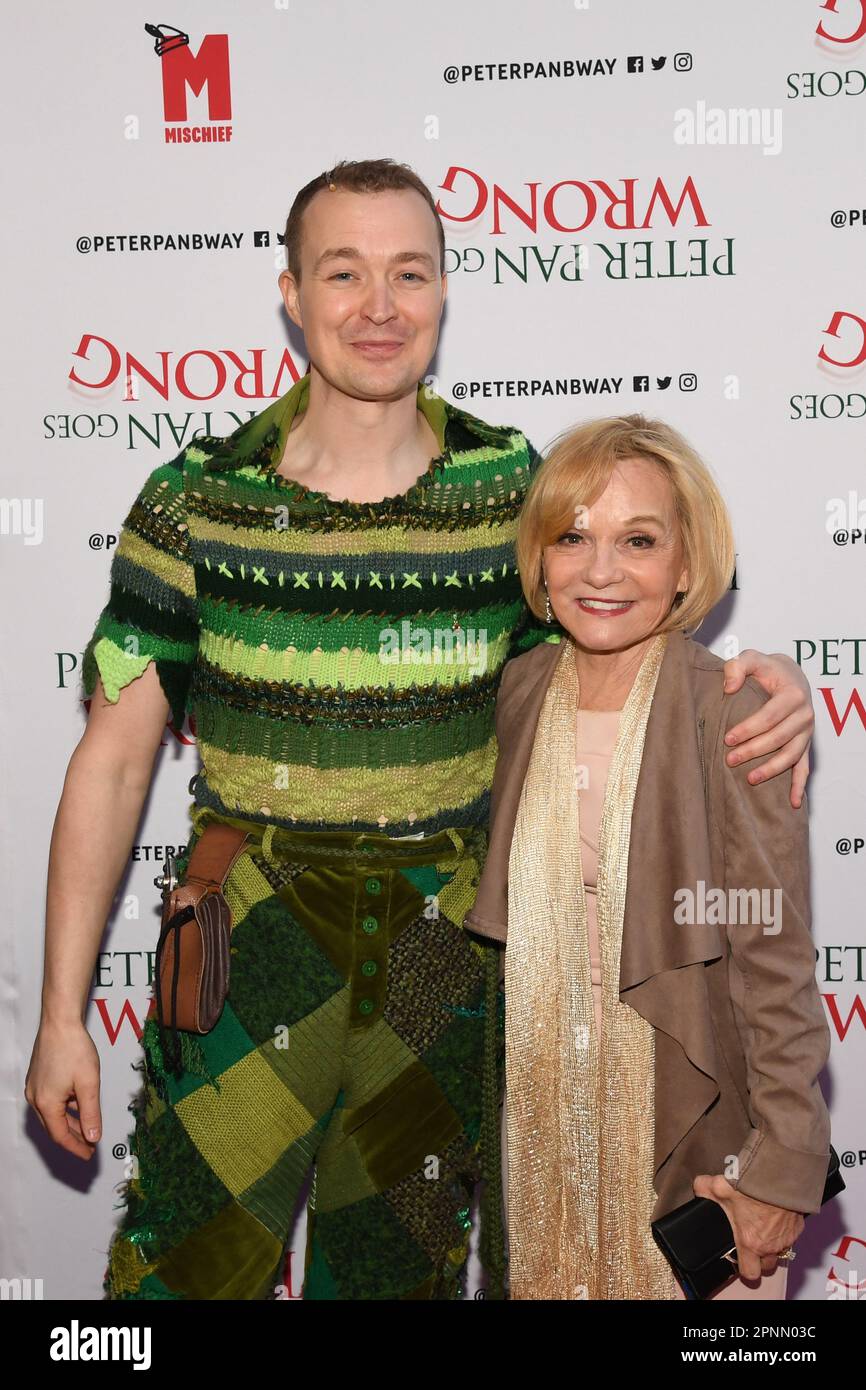 New York, USA. 19th Apr, 2023. Greg Tannahill and Cathy Rigby attend ...