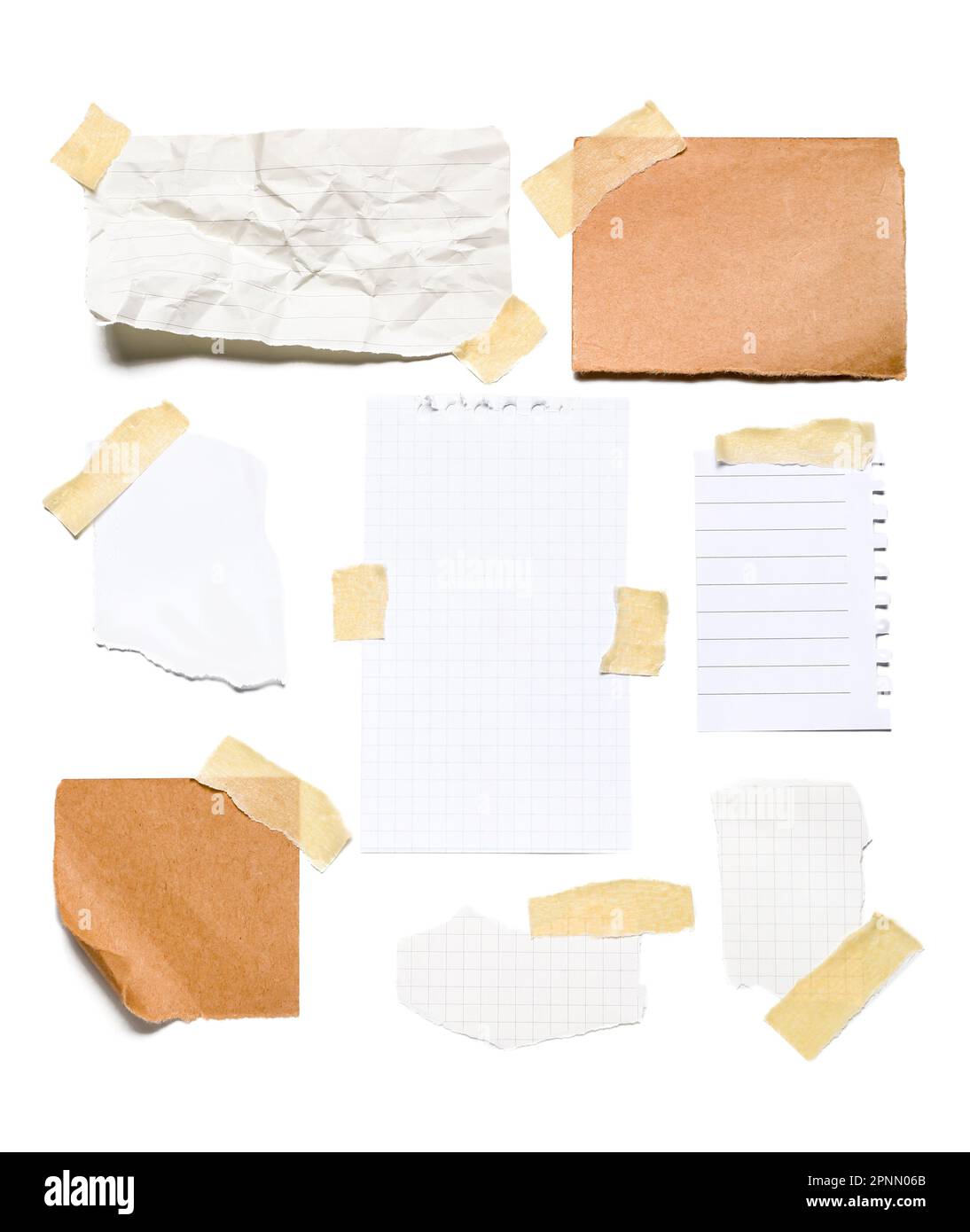 Attached paper sheets on Cut Out Stock Images & Pictures - Alamy