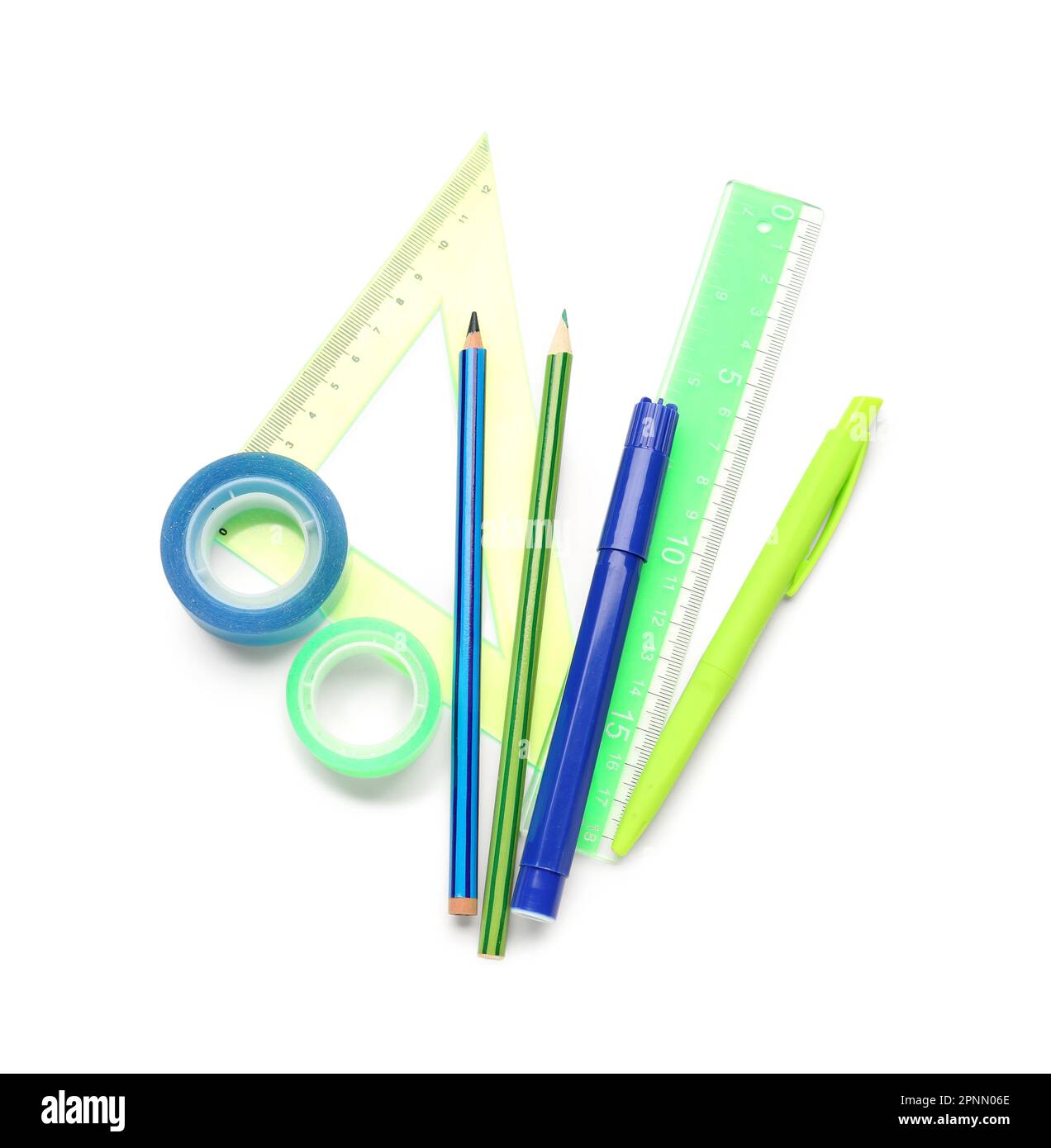 Stationery rulers Cut Out Stock Images & Pictures - Alamy