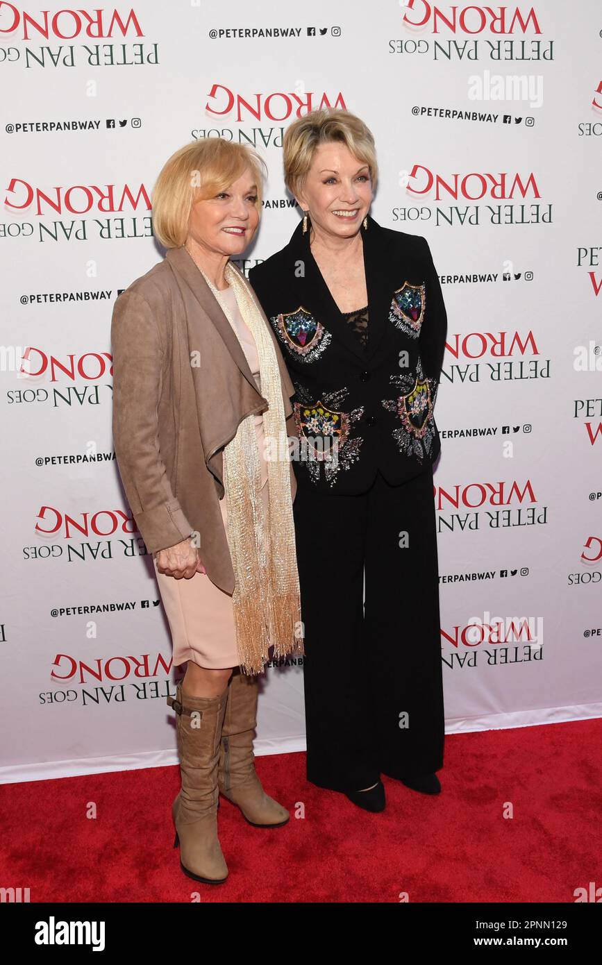 New York, USA. 19th Apr, 2023. Cathy Rigby and Debra Monk attend "Peter ...