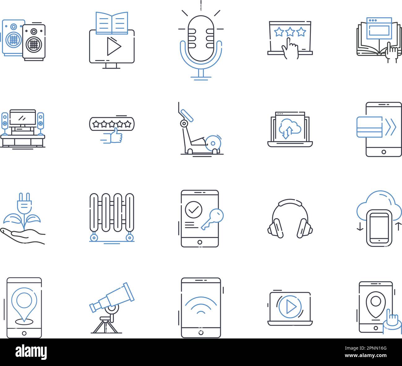 Personalized Agents Line Icons Collection Customized Tailored Unique Personalized Adaptive