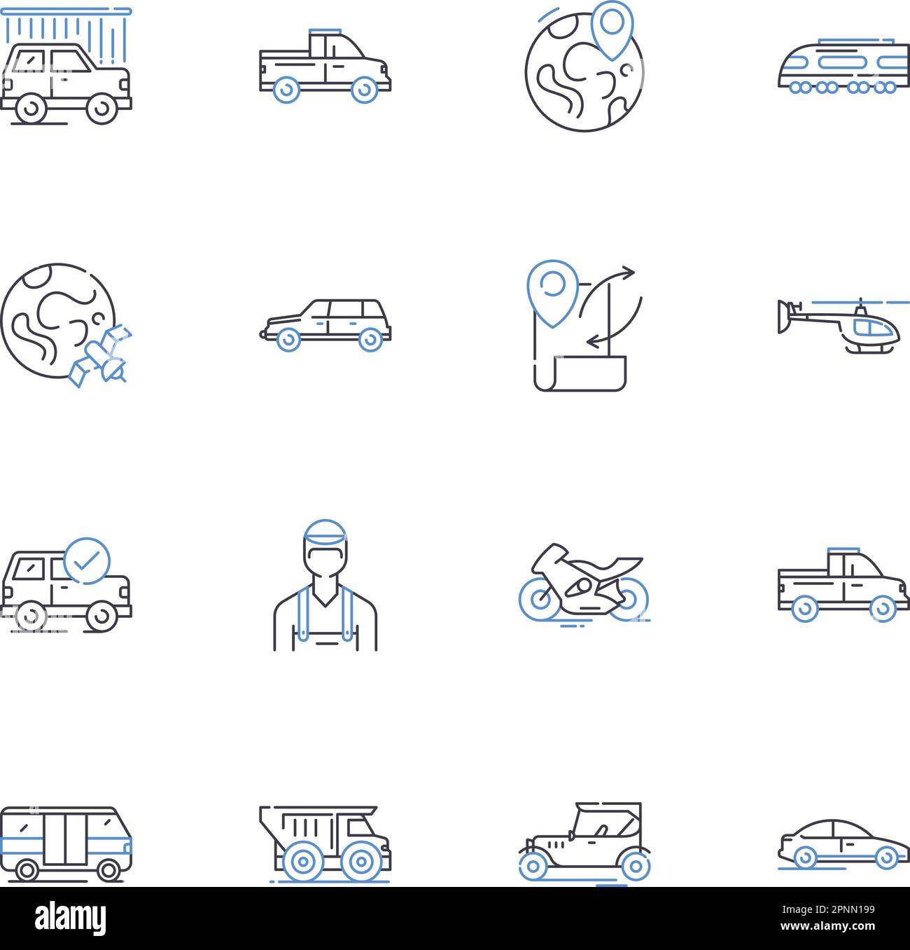 Freight line icons collection. Shipment, Cargo, Logistics, Transport ...