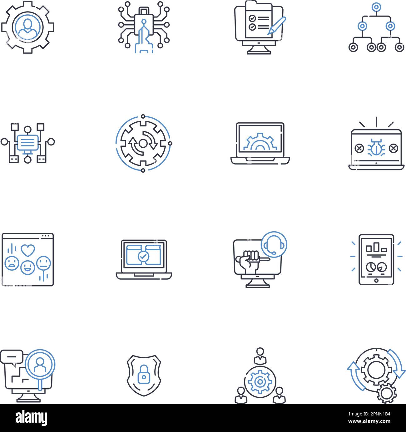Encryption protection line icons collection. Cryptography ... Encryption protection line icons collection. Cryptography ...