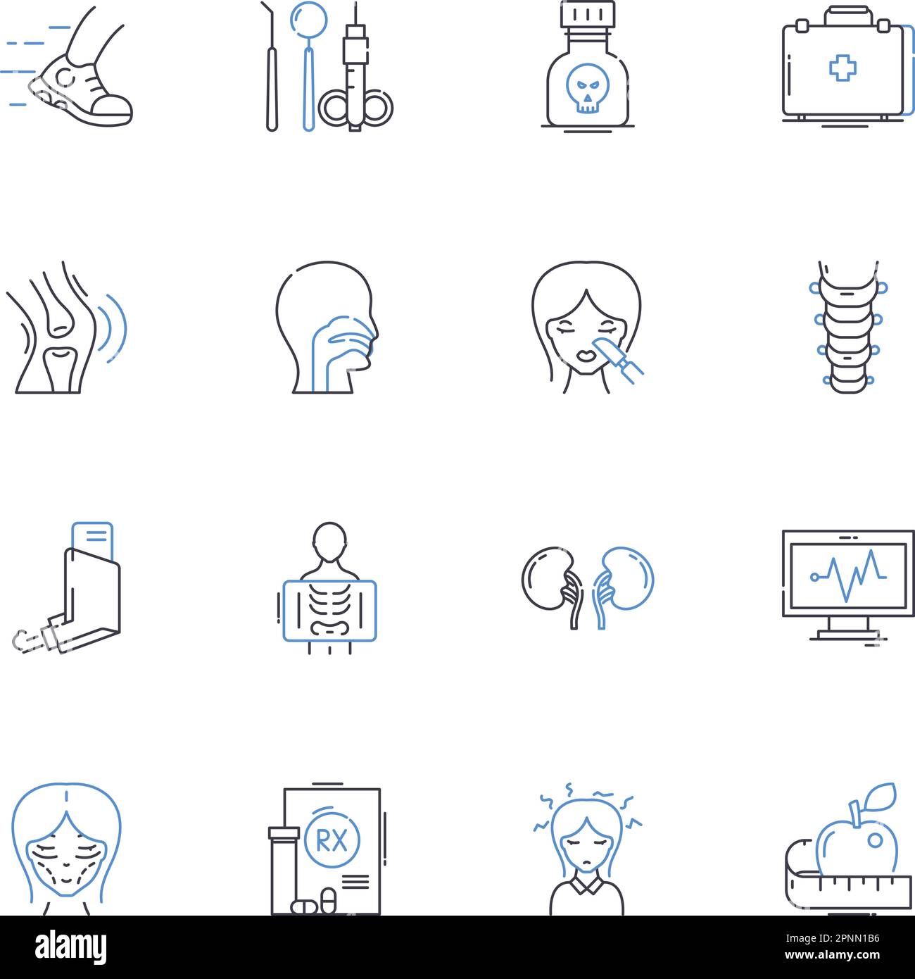 Wellness line icons collection. Health, Fitness, Mindfulness, Nutrition ...