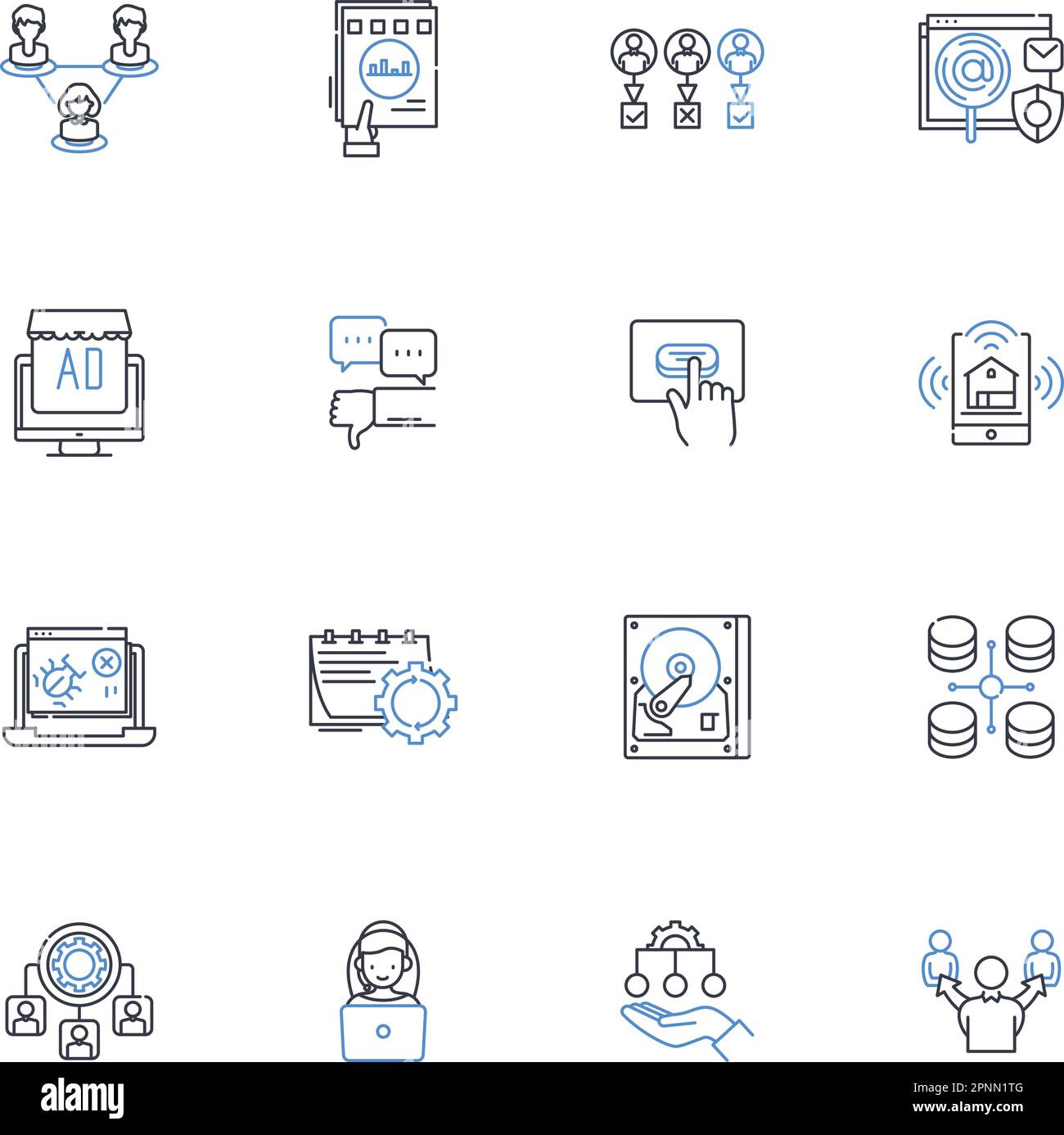 Consumer experience line icons collection. Satisfaction, Trust ... Consumer experience line icons collection. Satisfaction, Trust ...