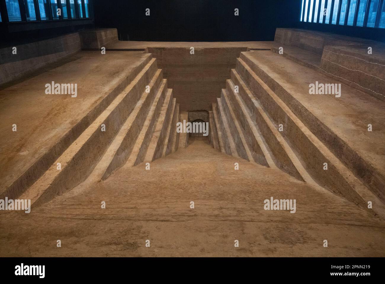 ANYANG, CHINA - APRIL 19, 2023 - Tomb of Cao Cao of Gaoling Mausoleum ...