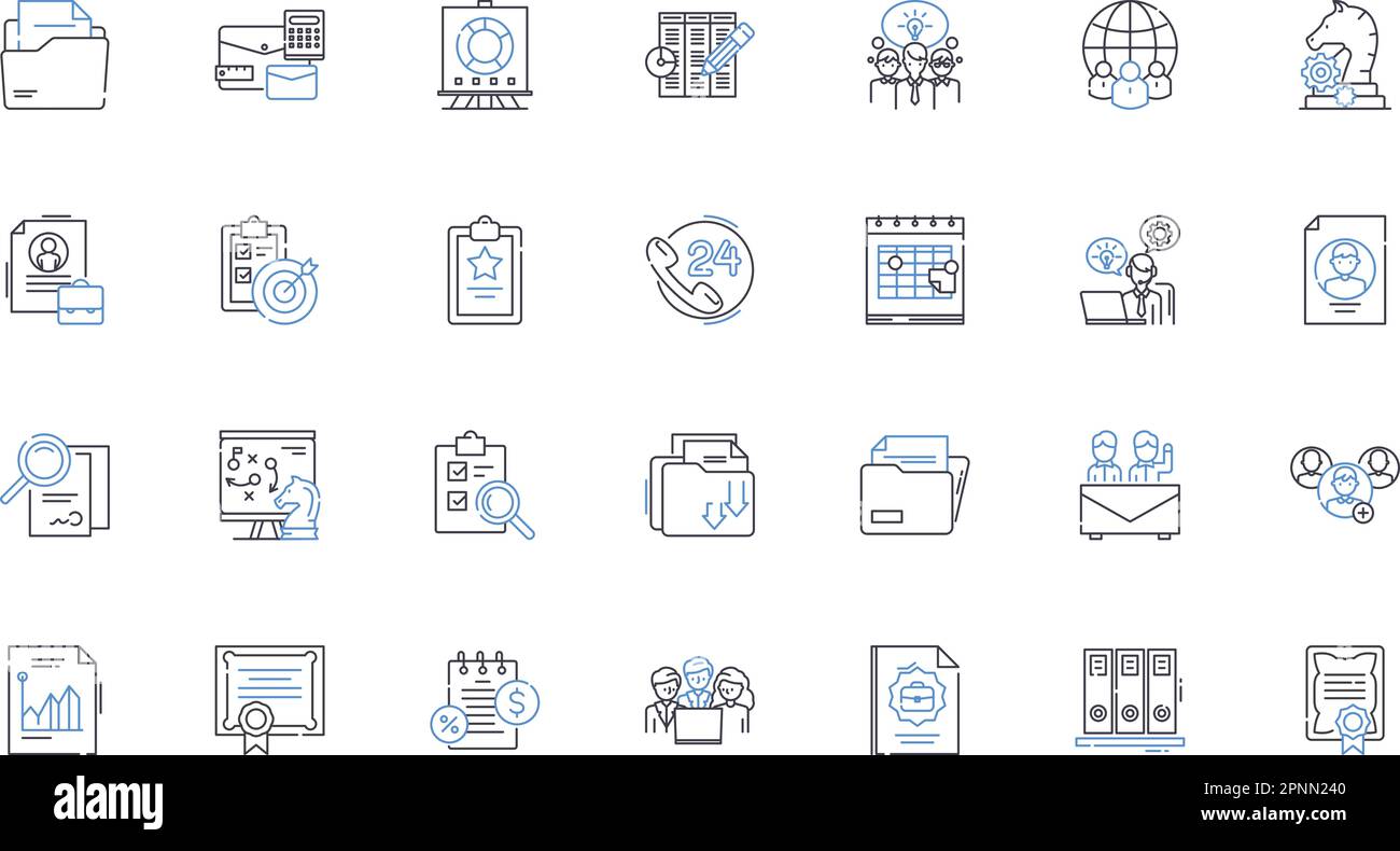 Data Pipeline Line Icons Collection Integration Extraction Transformation Loading Etl