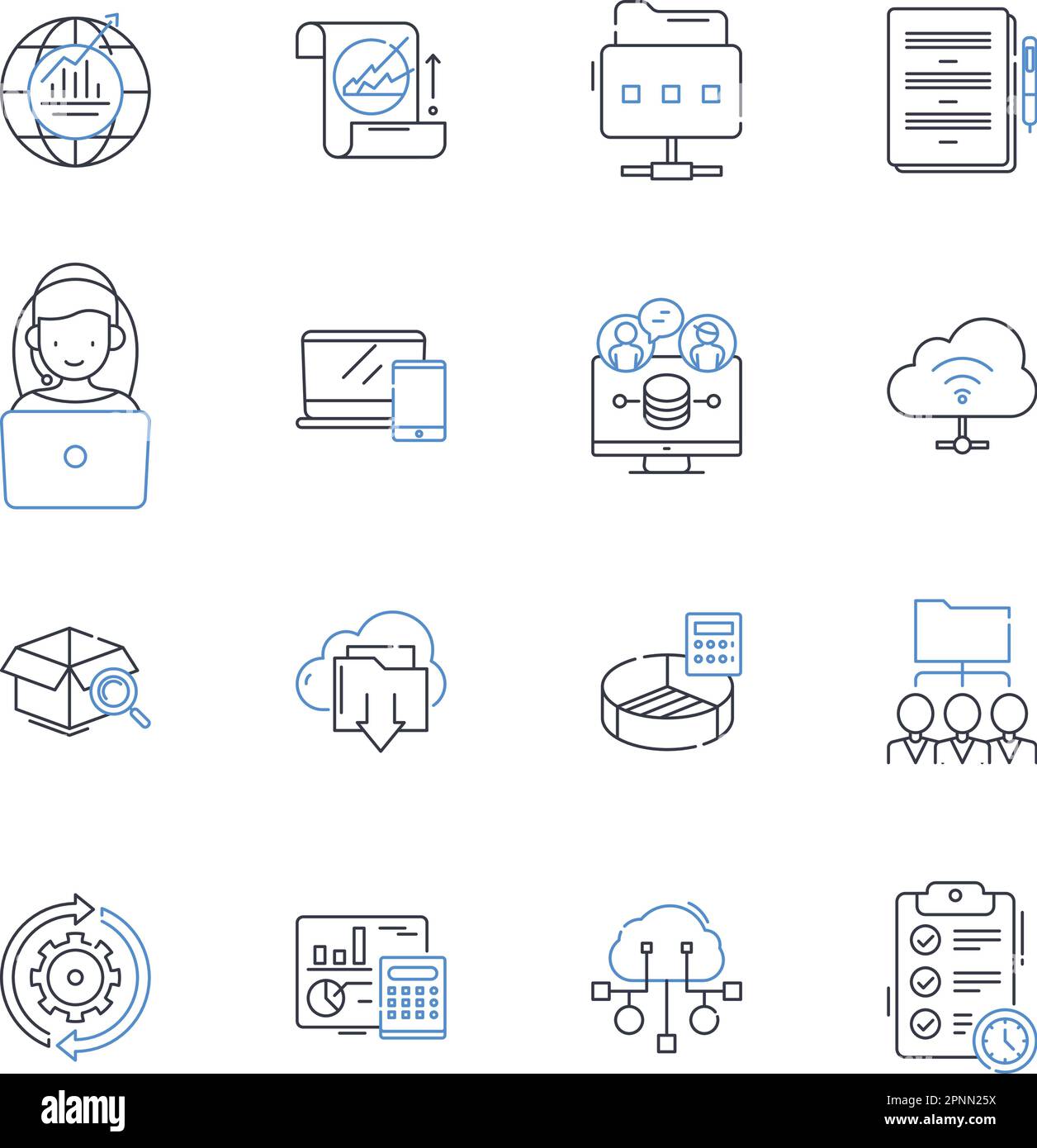 Feedback and devices line icons collection. Response, Analysis, Metrics ... Feedback and devices line icons collection. Response, Analysis, Metrics ...