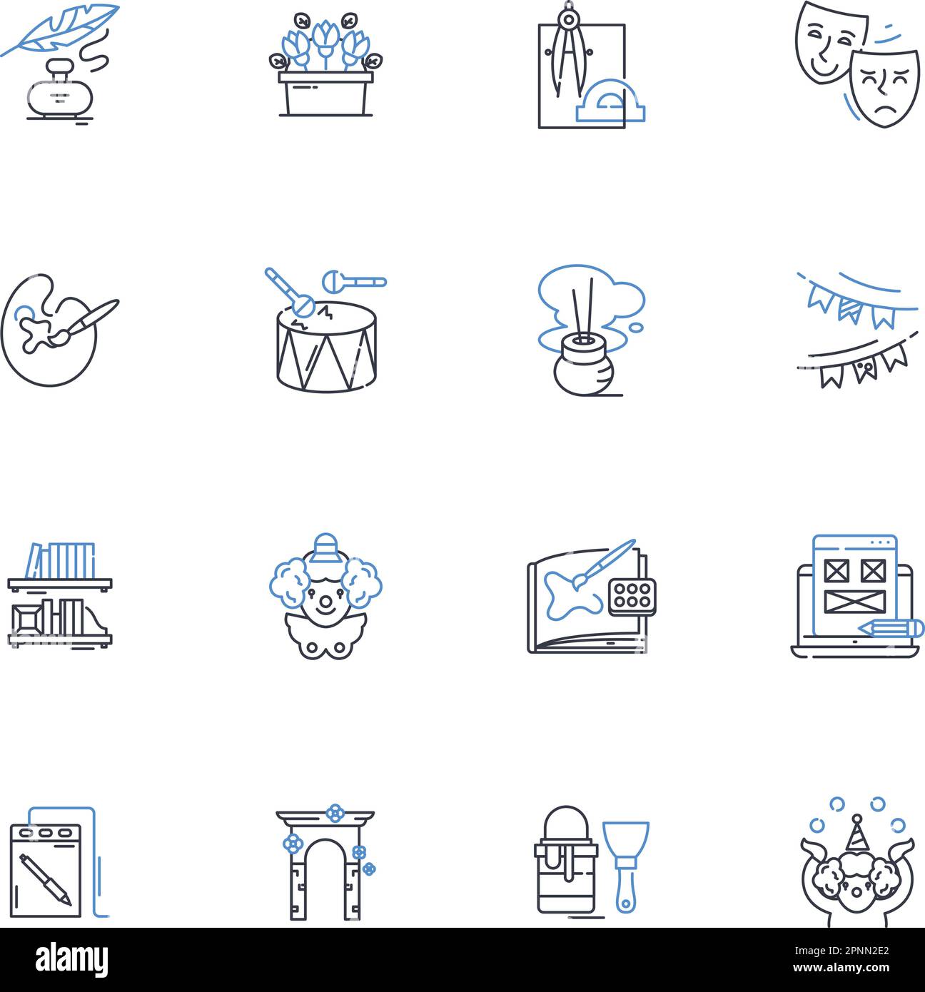 Avant-garde line icons collection. Experimental, Progressive ...