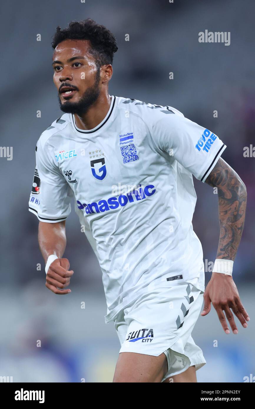 Tokyo, Japan. 19th Apr, 2023. Musashi Suzuki (Gamba) Football/Soccer ...