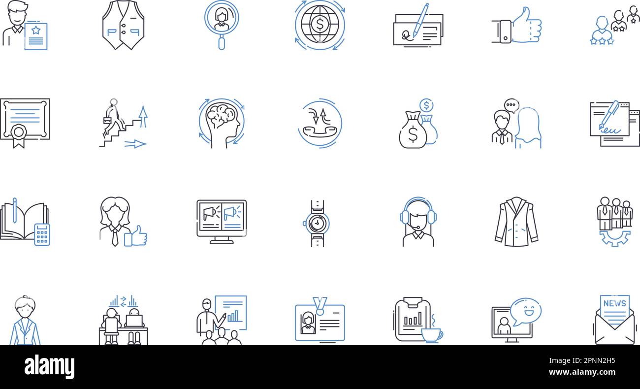 Corporate citizenship line icons collection. Sustainability ...