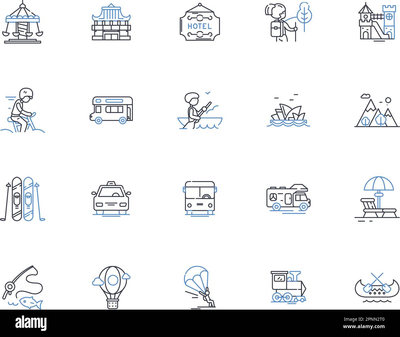 Globetrotting vagabonds line icons collection. Adventure, Wanderlust ... Globetrotting vagabonds line icons collection. Adventure, Wanderlust ...
