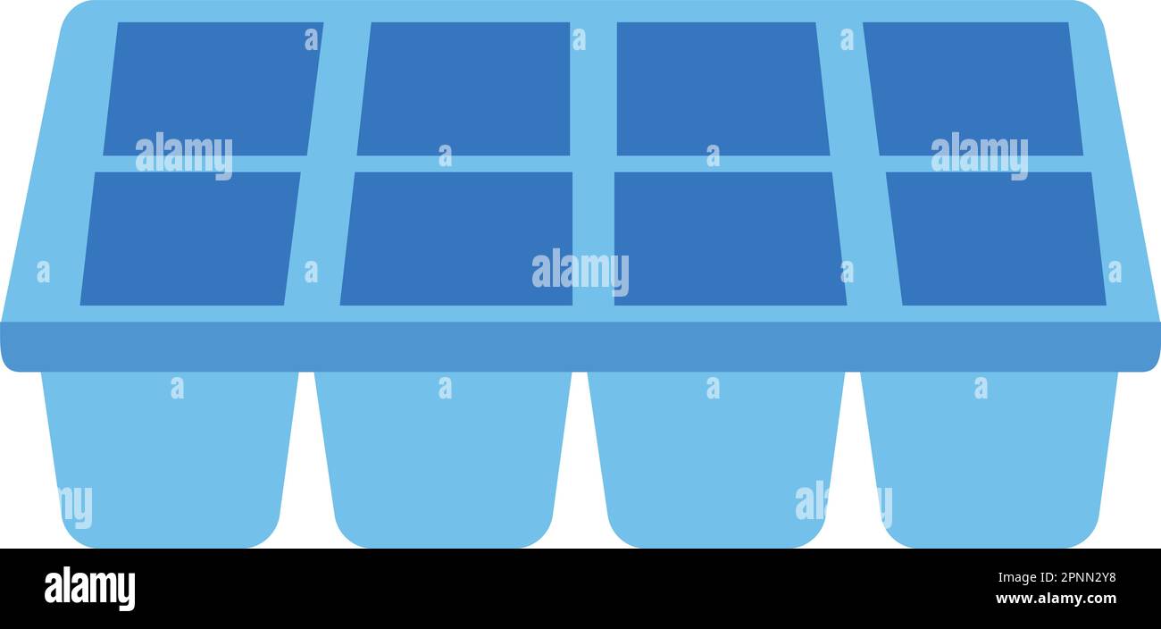 Ice cube tray cocktail icon on white background. Ice cube tray cocktail sign. Ice cube trays ...