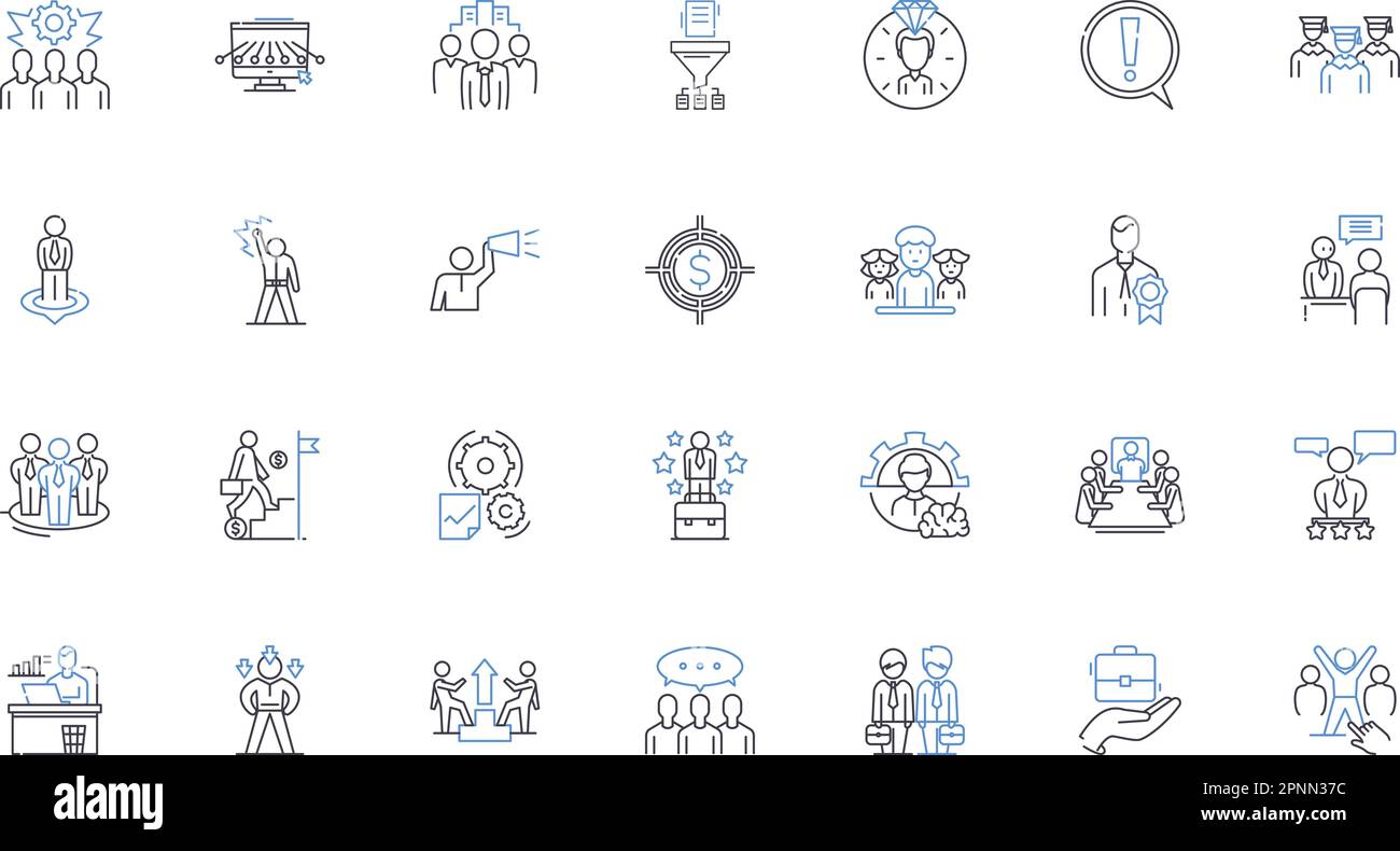 Visionary line icons collection. Innovation, Imagination, Dreamer ...