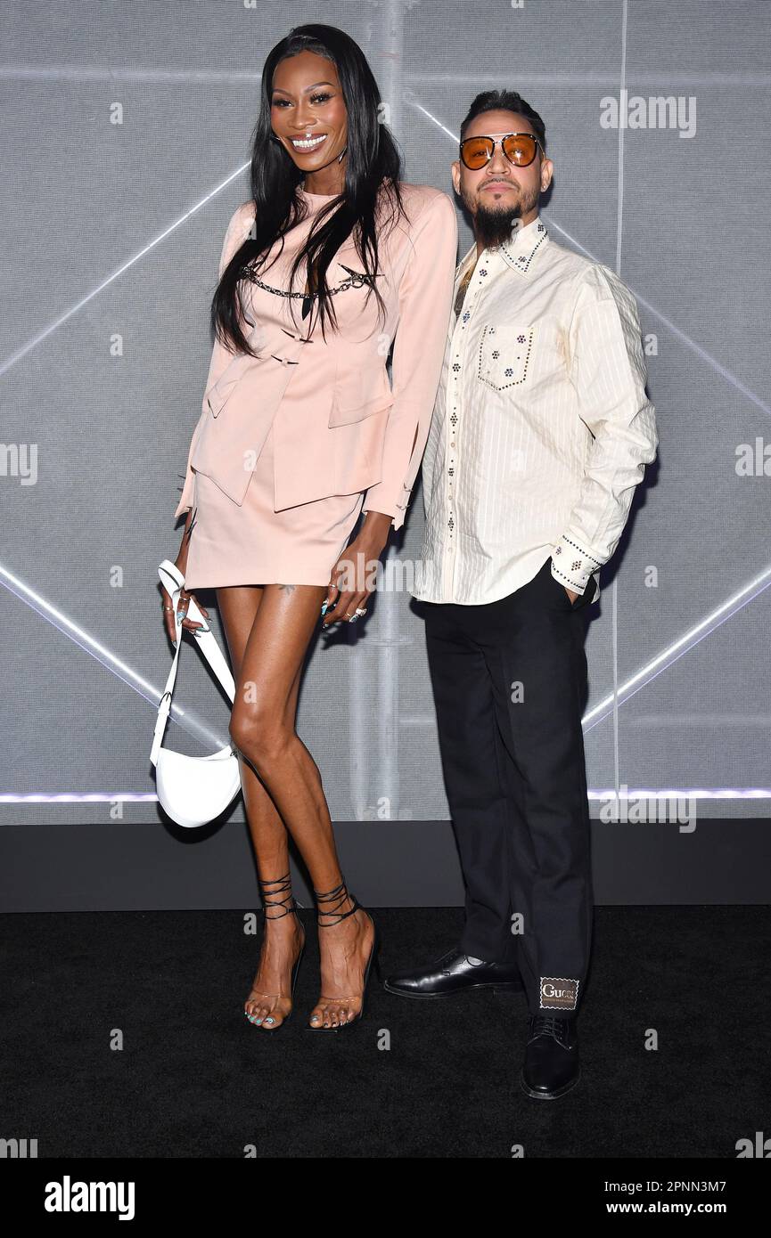 New York, USA. 19th Apr, 2023. (L-R) Dominique Jackson and Edwin Lyons attend Mugler H&M Global ...