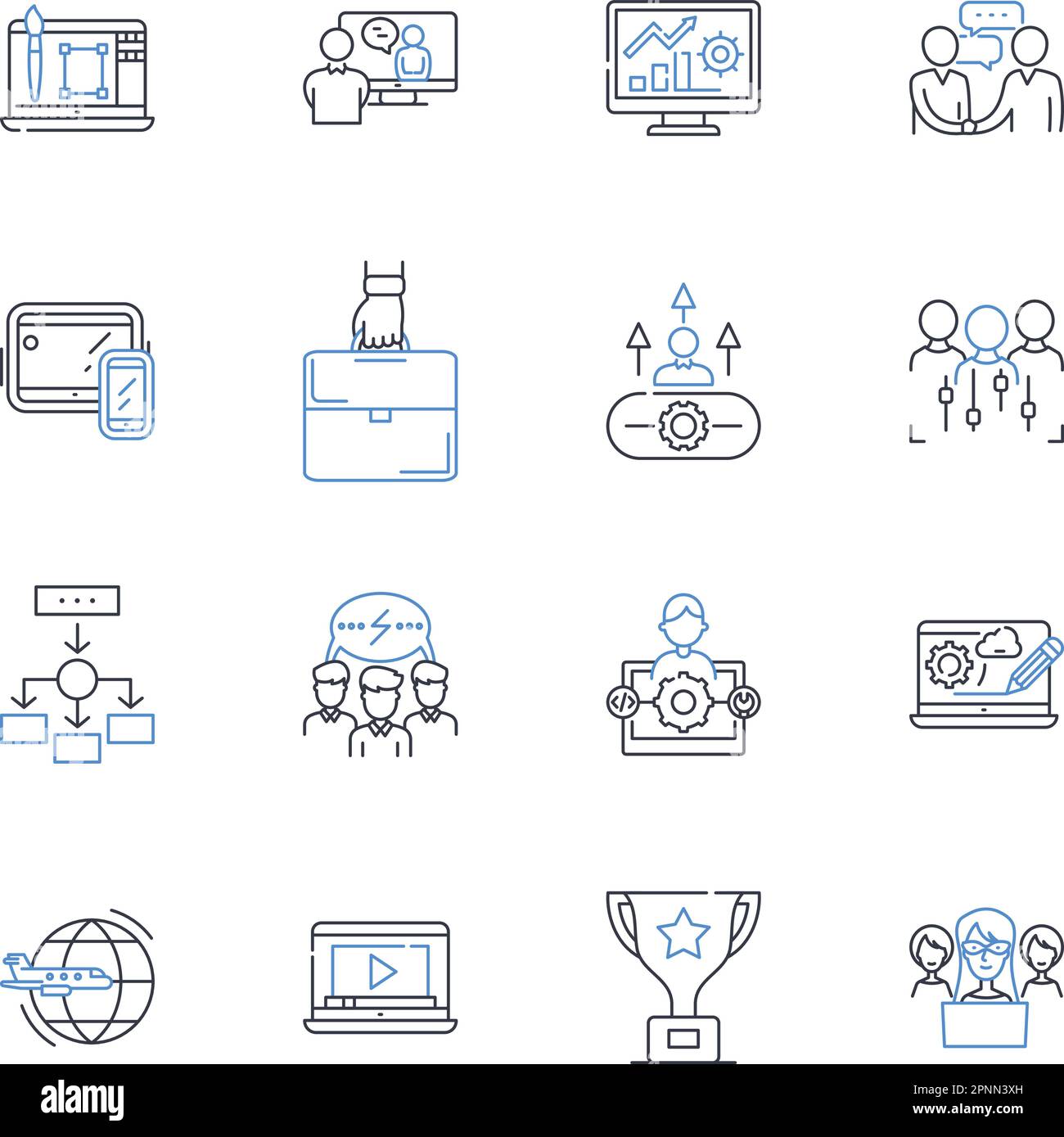 Operations branch line icons collection. Efficiency, Procedures ... Operations branch line icons collection. Efficiency, Procedures ...