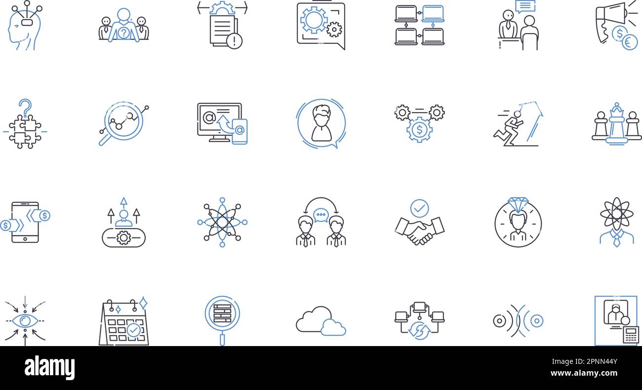 Human talents line icons collection. Creativity, Intelligence, Empathy ...