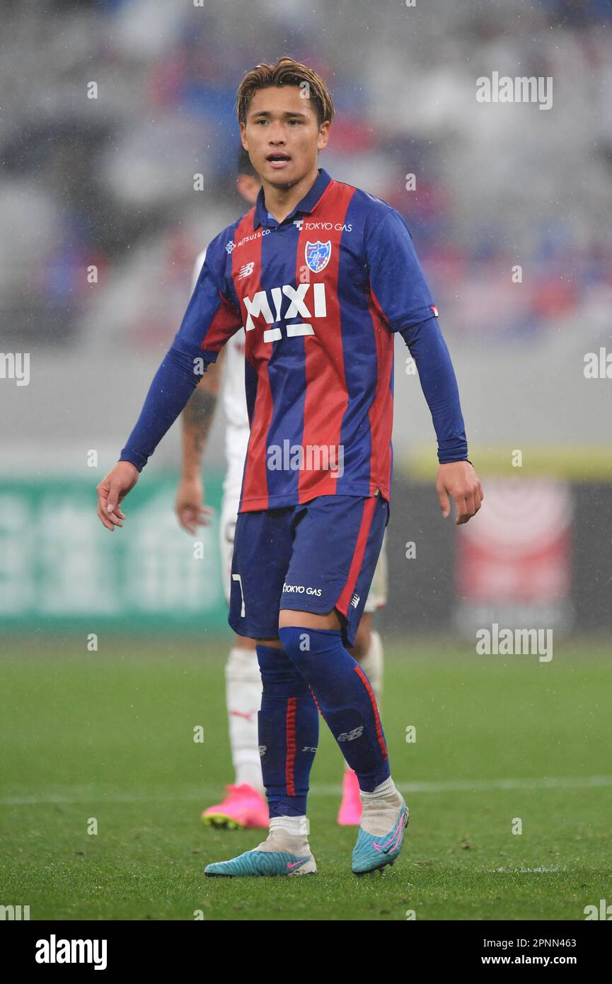 Tokyo, Japan. 15th Apr, 2023. FC Tokyo's Kuryu Matsuki during the 2023 ...