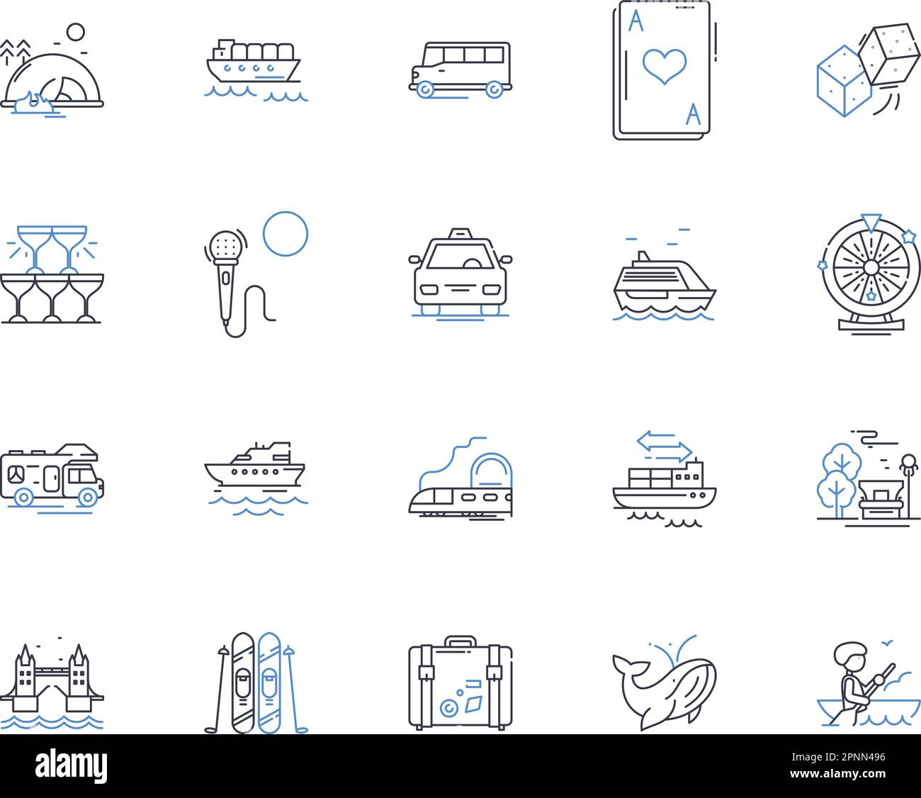Globetrotting line icons collection. Adventure, Wanderlust, Culture ... Globetrotting line icons collection. Adventure, Wanderlust, Culture ...