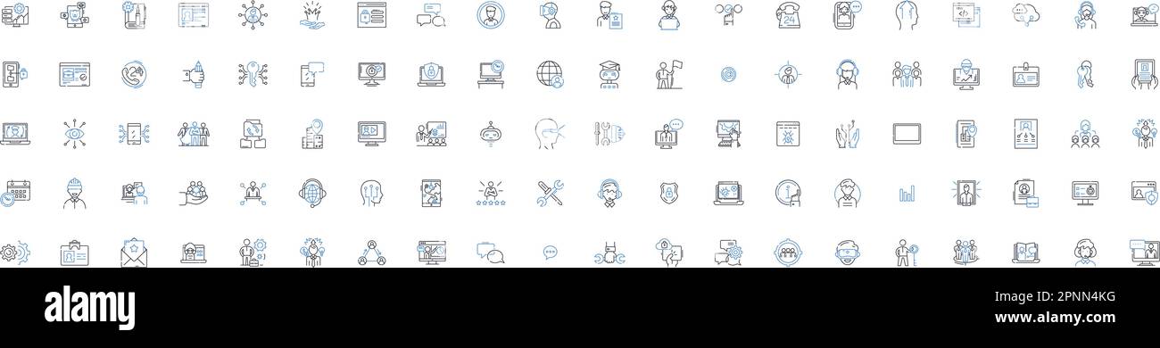 Boss line icons collection. Leader, Manager, Supervisor, Director ...